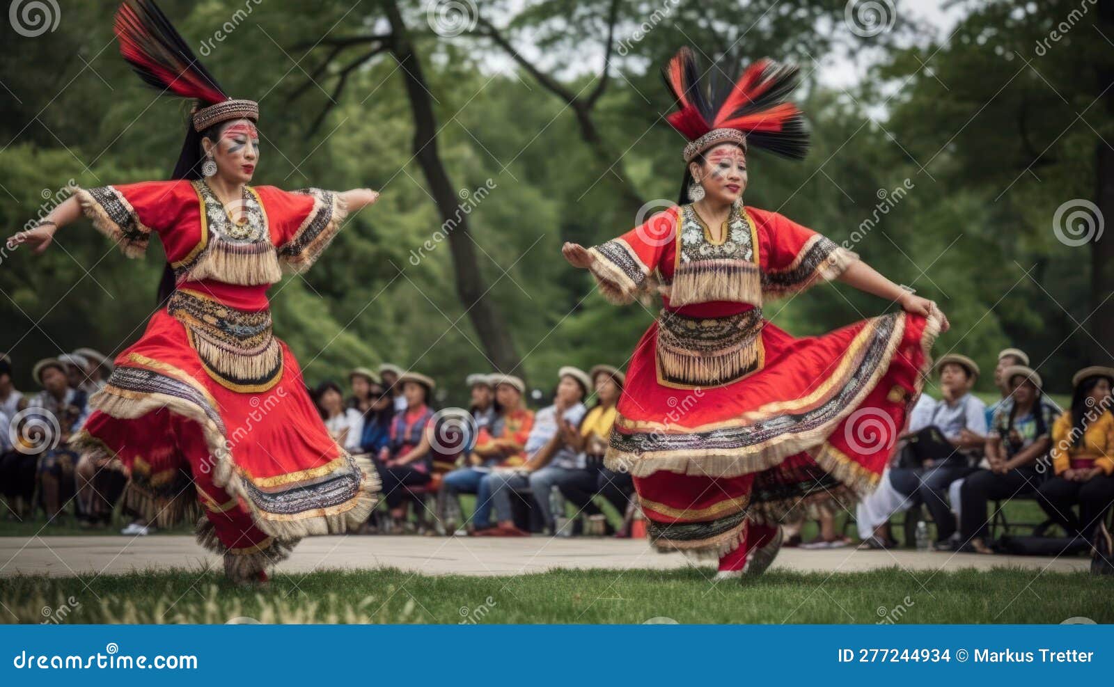 A Traditional Dance Performance Featuring Dancers from Different ...