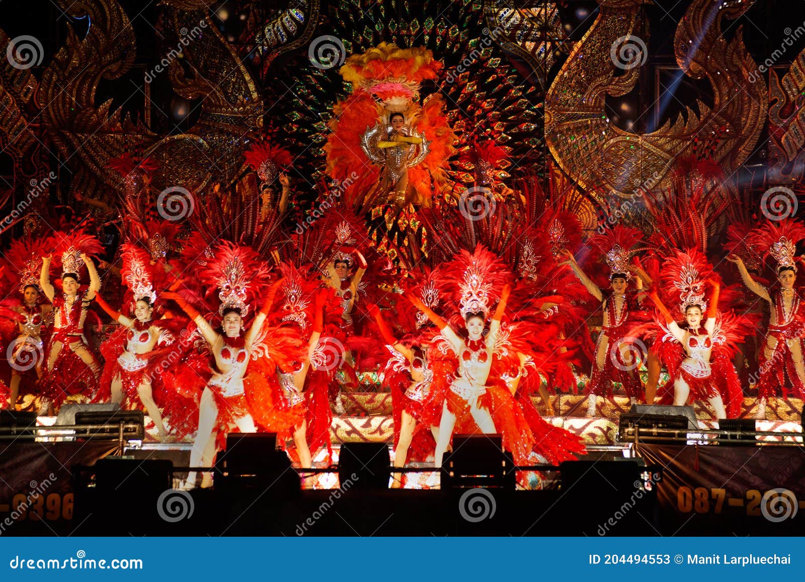 Traditional Dance Performance on Stage Take Part in the Celebration of ...