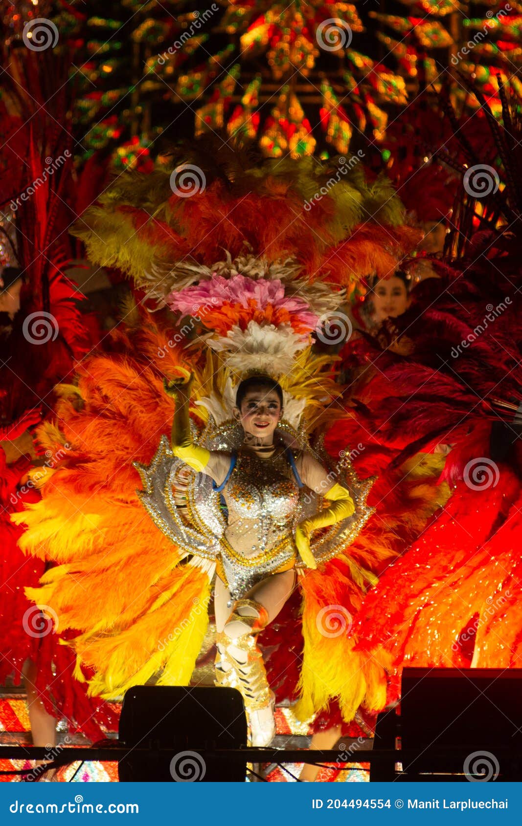 Traditional Dance Performance on Stage Take Part in the Celebration of ...