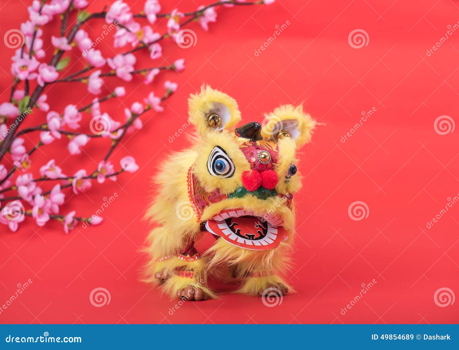 Traditional dancing lion stock image. Image of eastern - 49854689