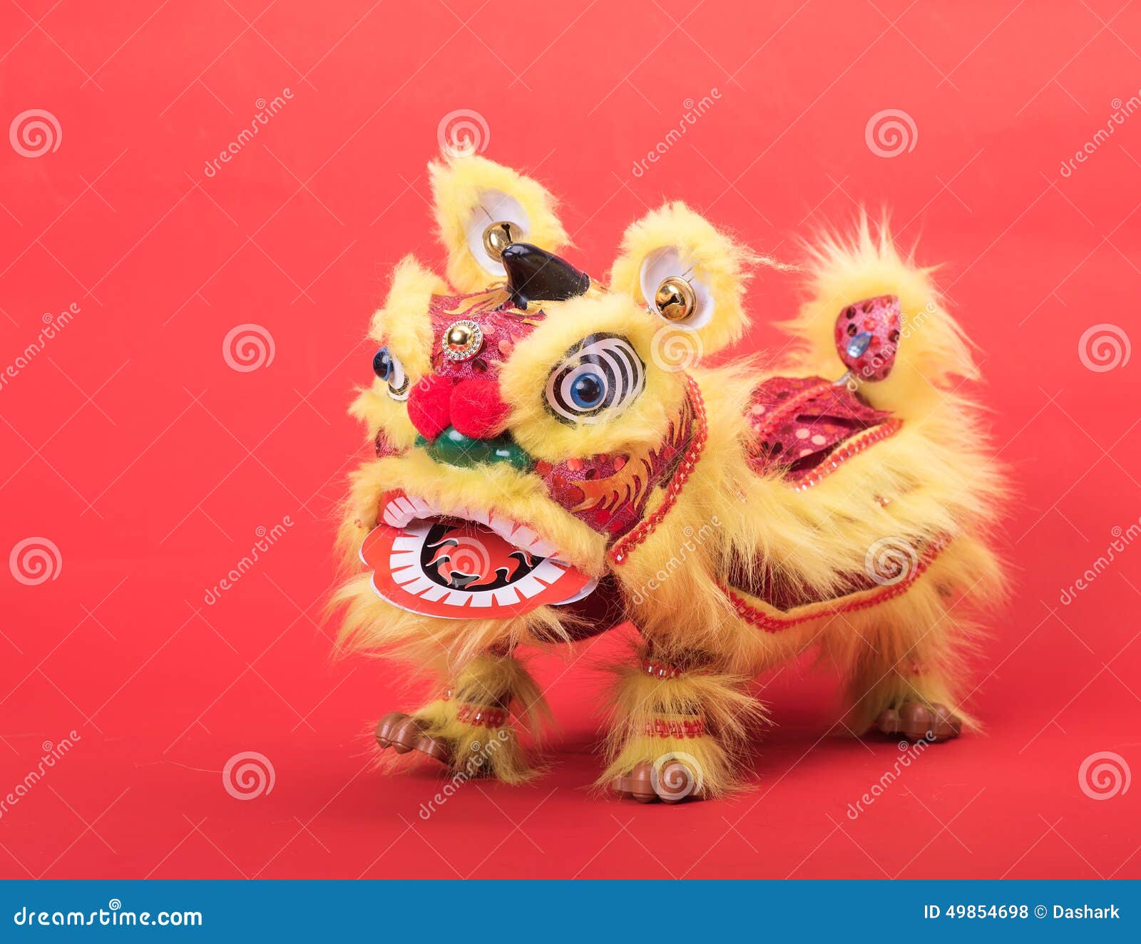 Traditional dancing lion stock photo. Image of head, golden - 49854698