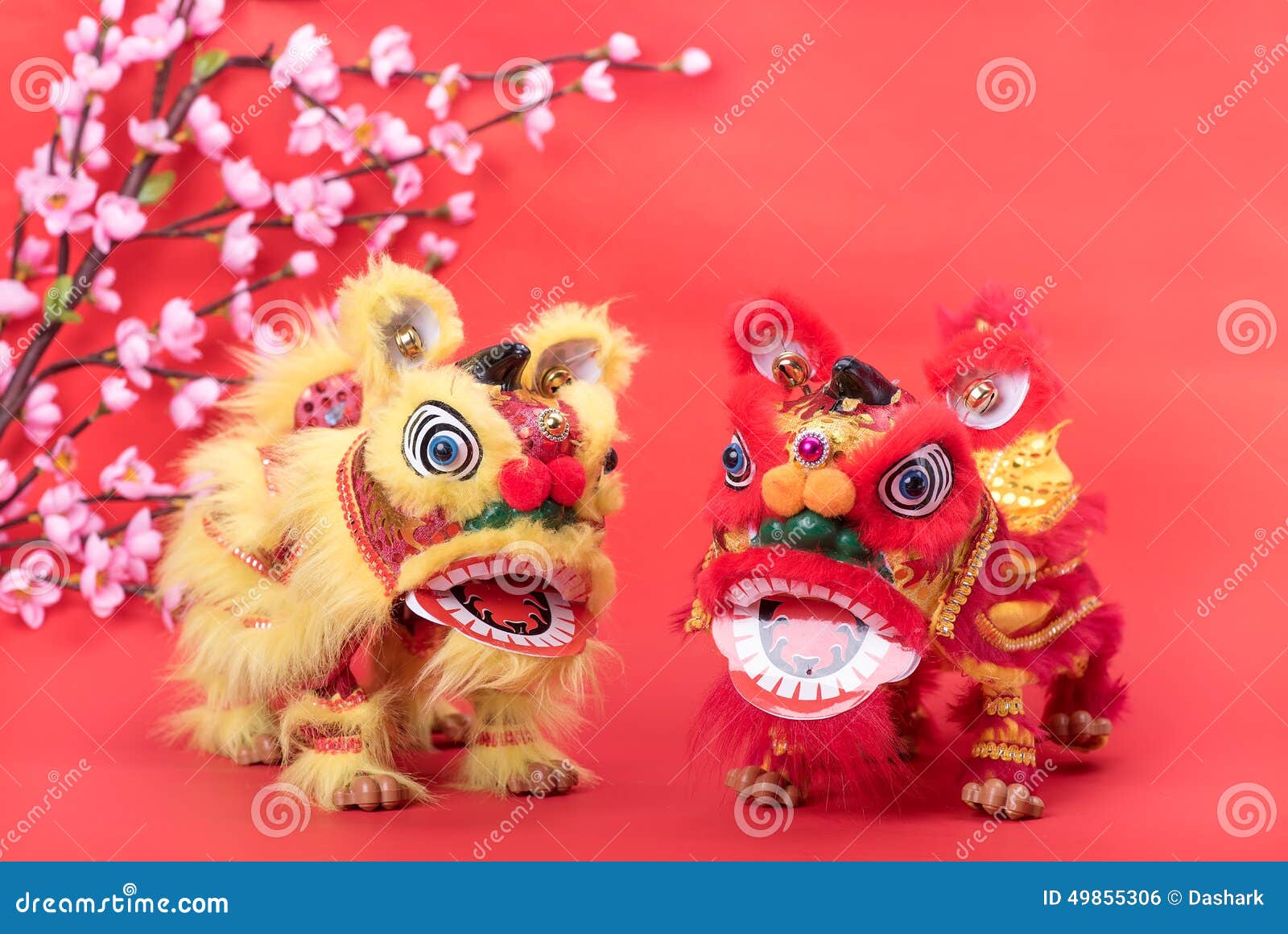 Traditional dancing lion stock photo. Image of dragon - 49855306