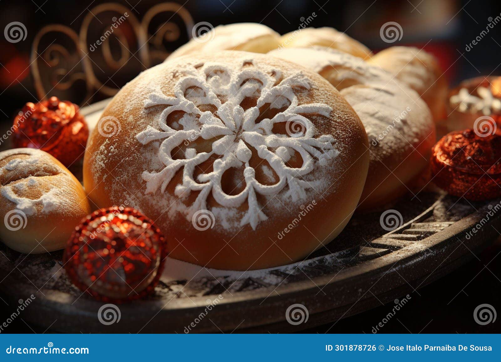 Traditional Day of the Dead Bread Pan De Muerto Stock Illustration ...