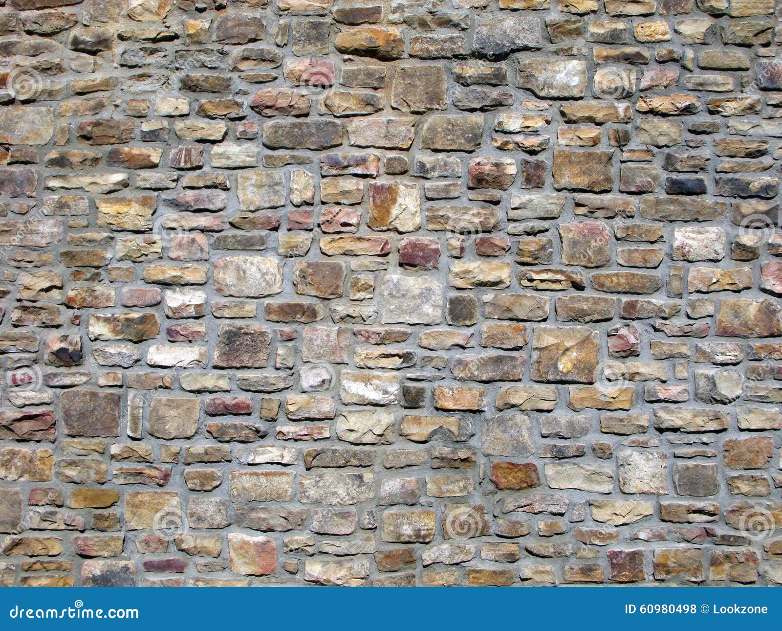 Traditional Decorative Stone Wall. Stock Photo - Image of crowded, area ...