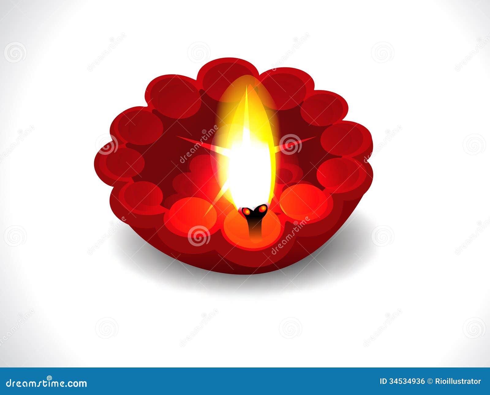 Traditional Deepak Background Stock Vector - Illustration of abstract ...