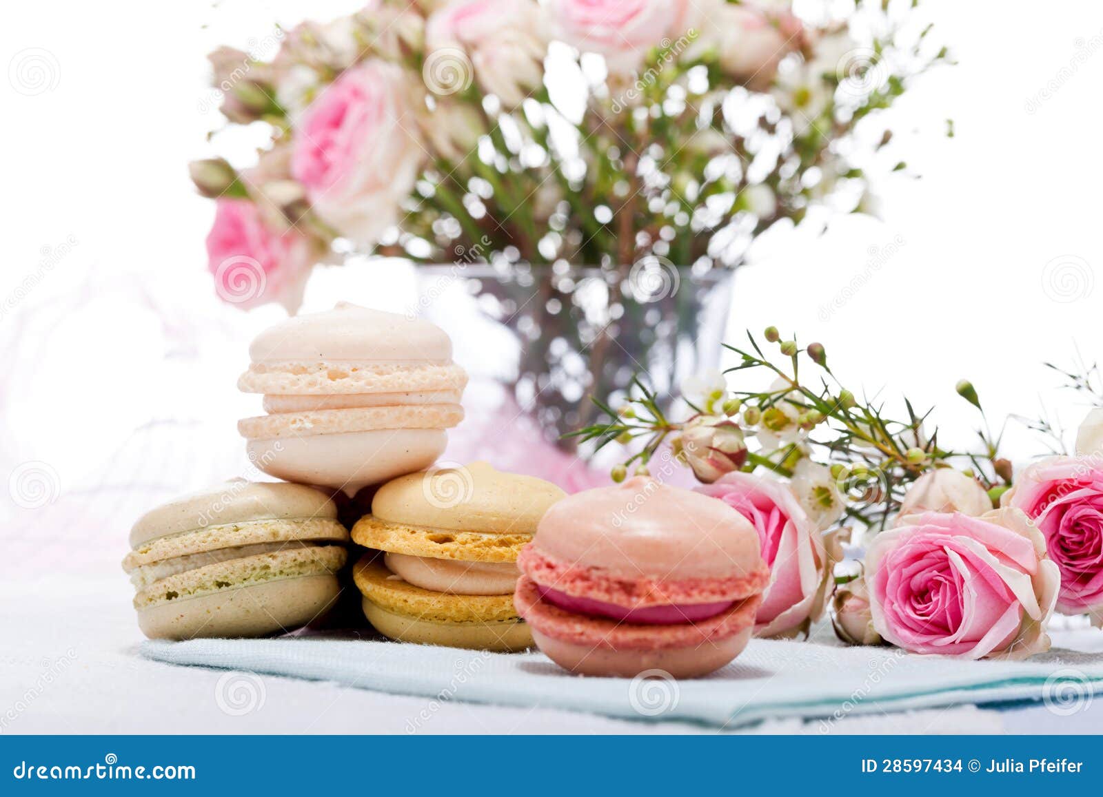 Traditional Delicious Sweet Macarons Coffee Stock Photo - Image of ...