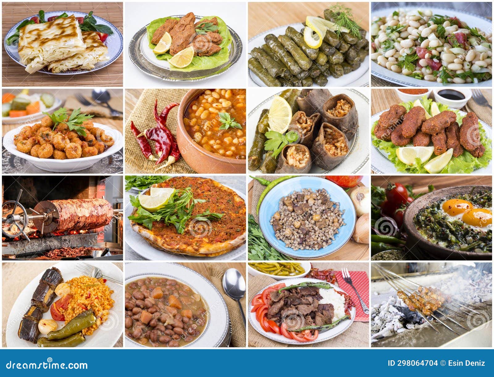 Traditional Delicious Turkish Foods Collage Stock Photo - Image of grid ...