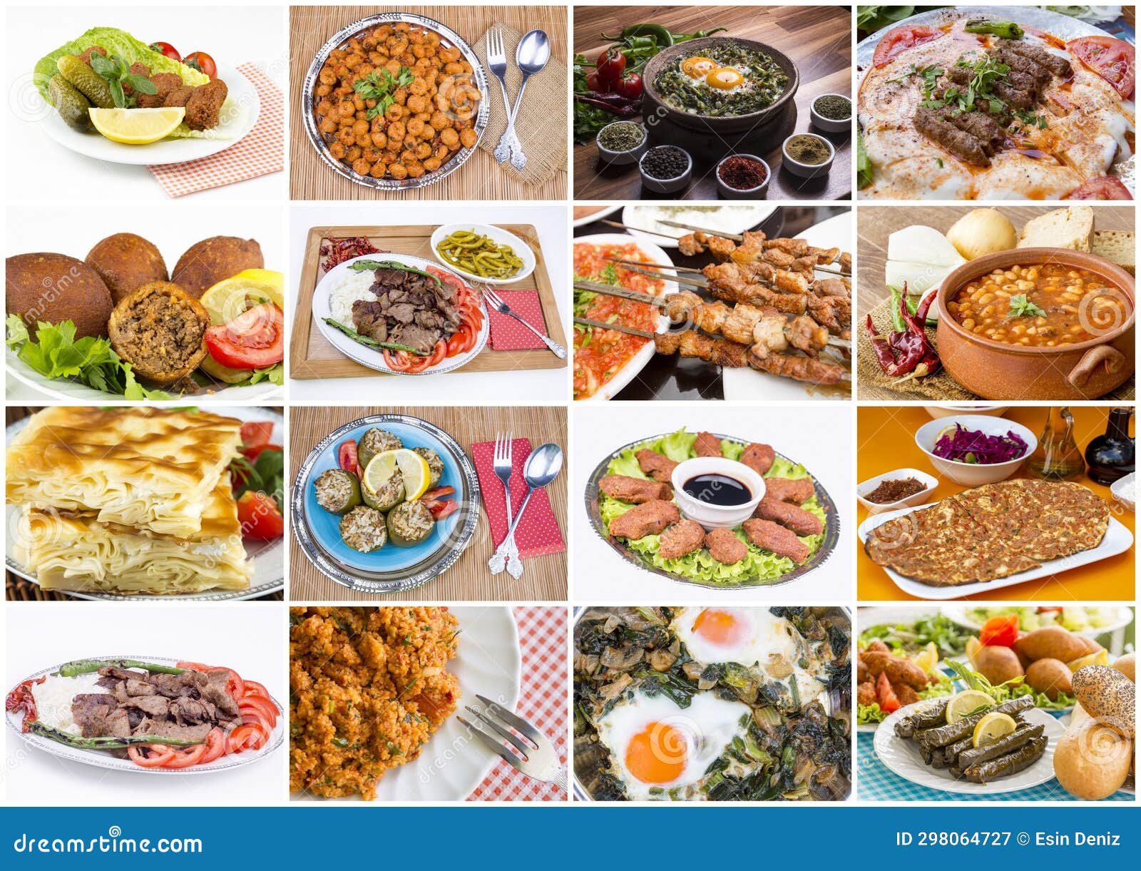 Traditional Delicious Turkish Foods Collage Stock Image - Image of ...