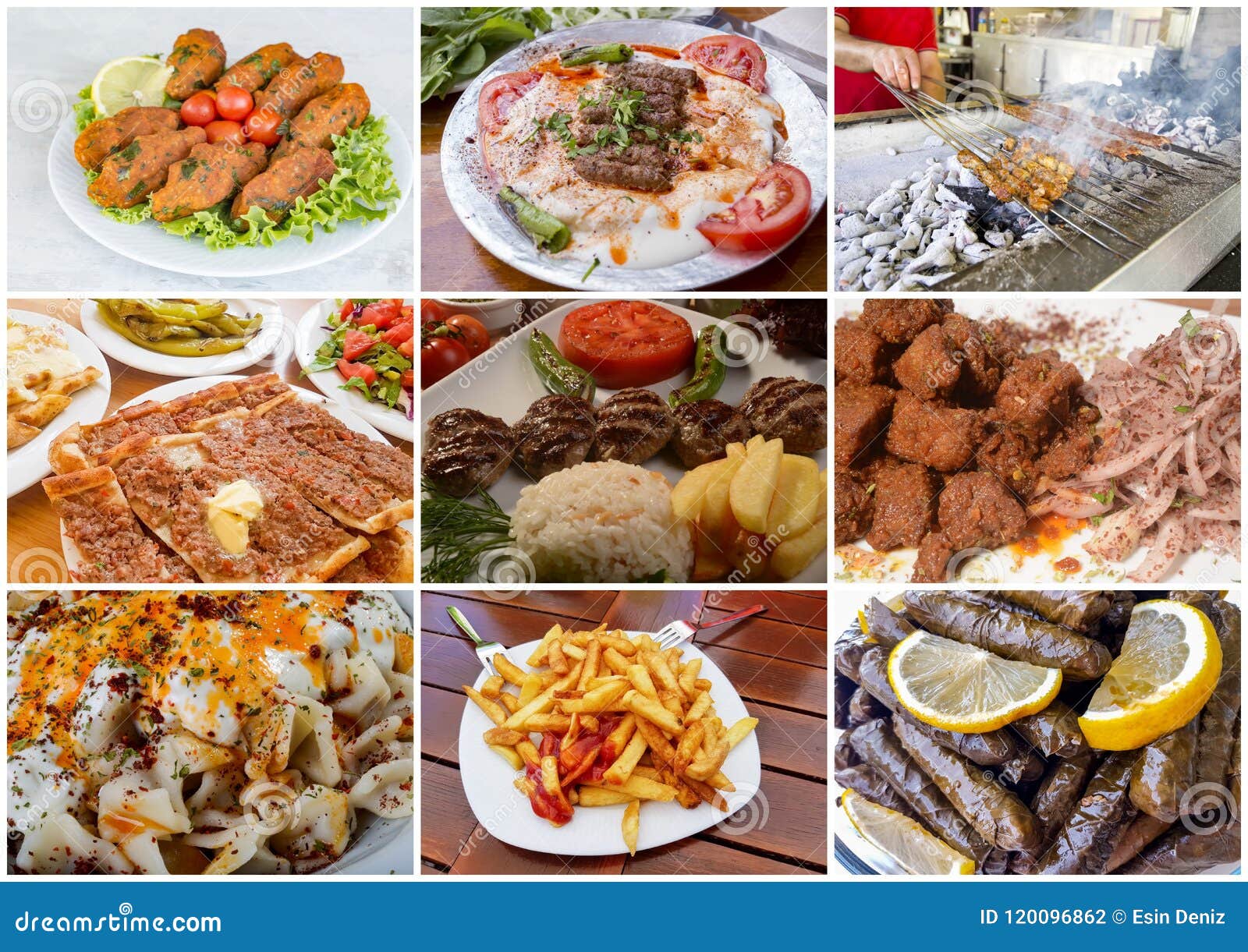 Turkish Foods Collage stock photo. Image of gourmet - 120096862