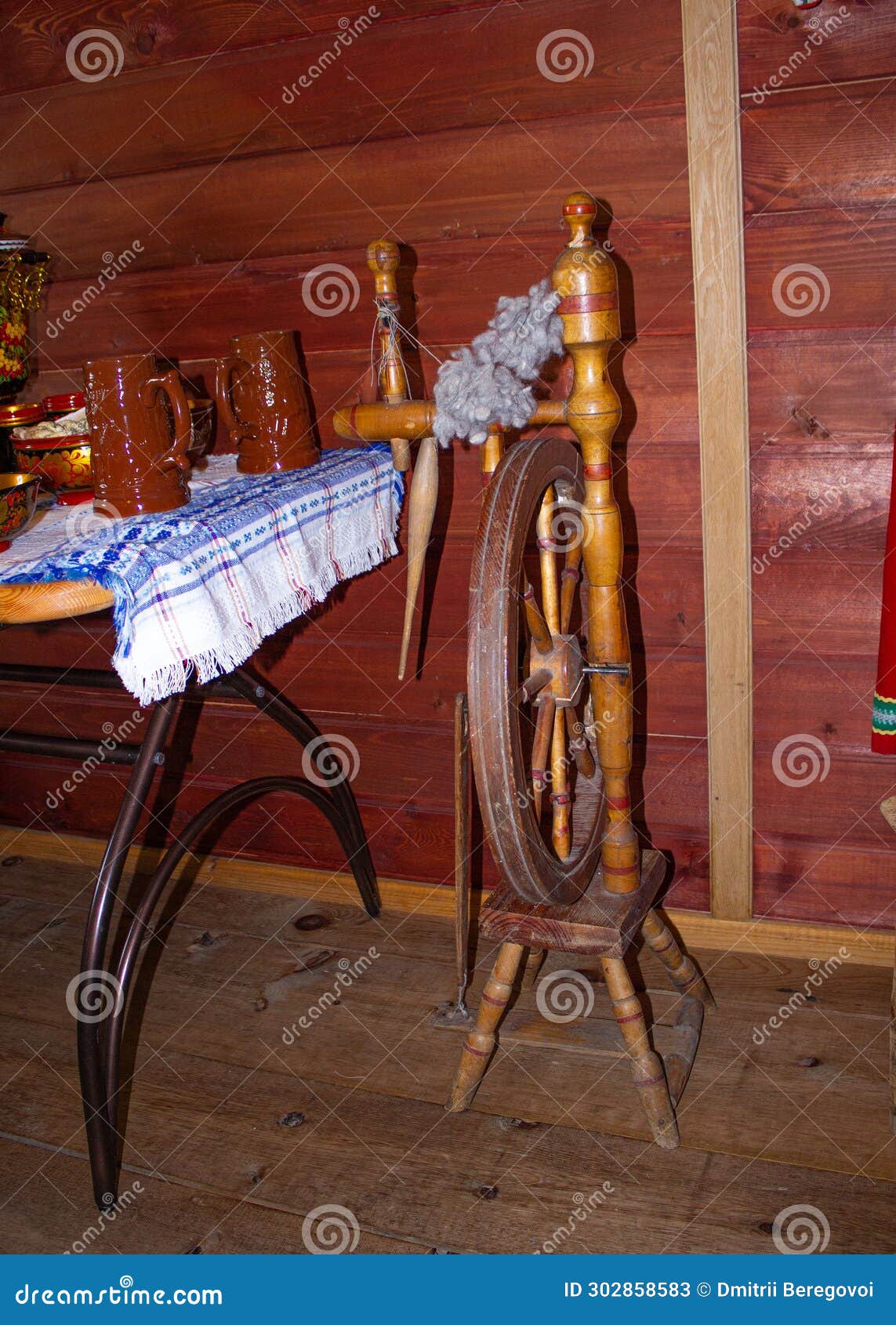 Traditional Devices, Vintage Tailoring Equipment Concept. Stock Image ...