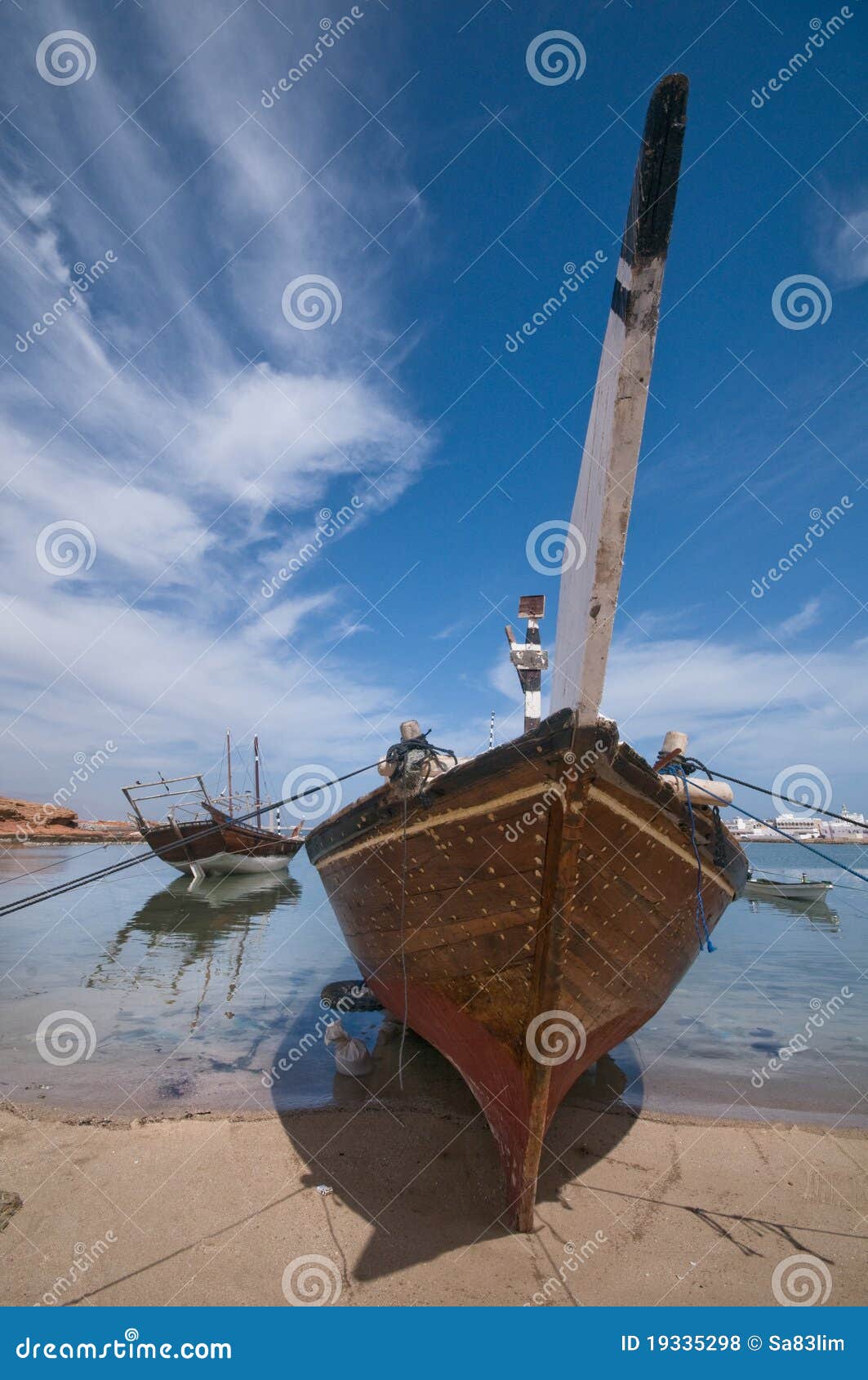 Traditional Dhow stock photo. Image of ocean, sailing - 19335298