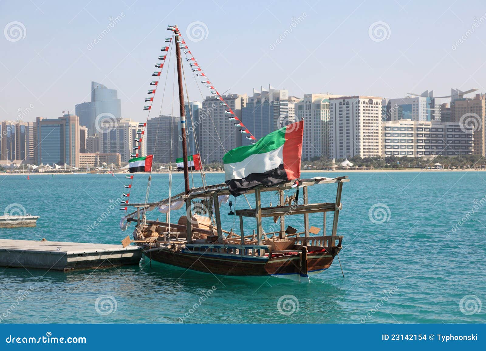 Traditional Dhow in Abu Dhabi Stock Photo - Image of east, arab: 23142154