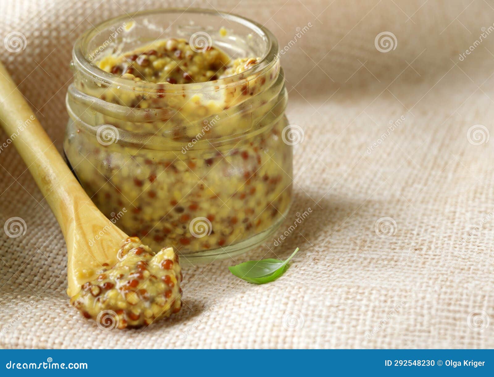 Traditional Dijon Mustard Condiment Stock Photo - Image of golden ...