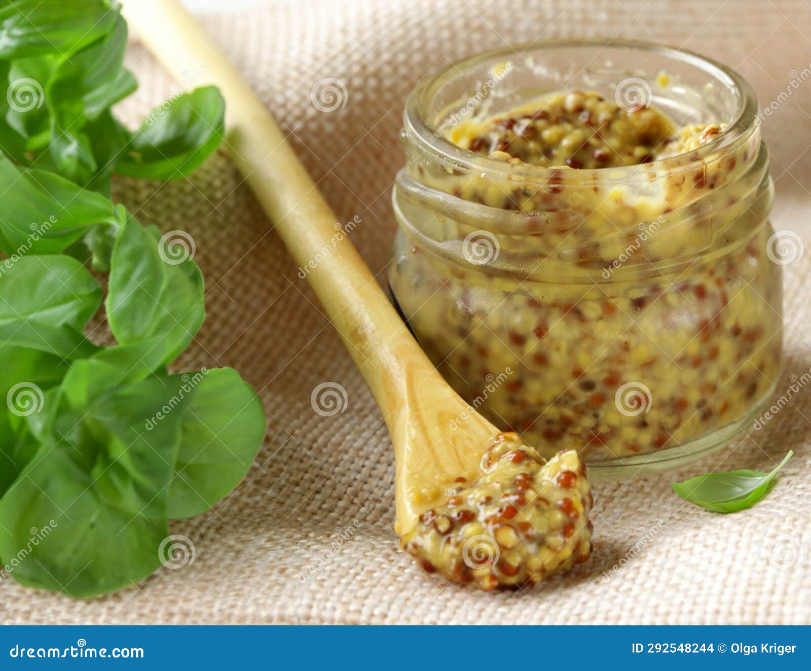 Traditional Dijon Mustard Condiment Stock Photo - Image of ingredient ...