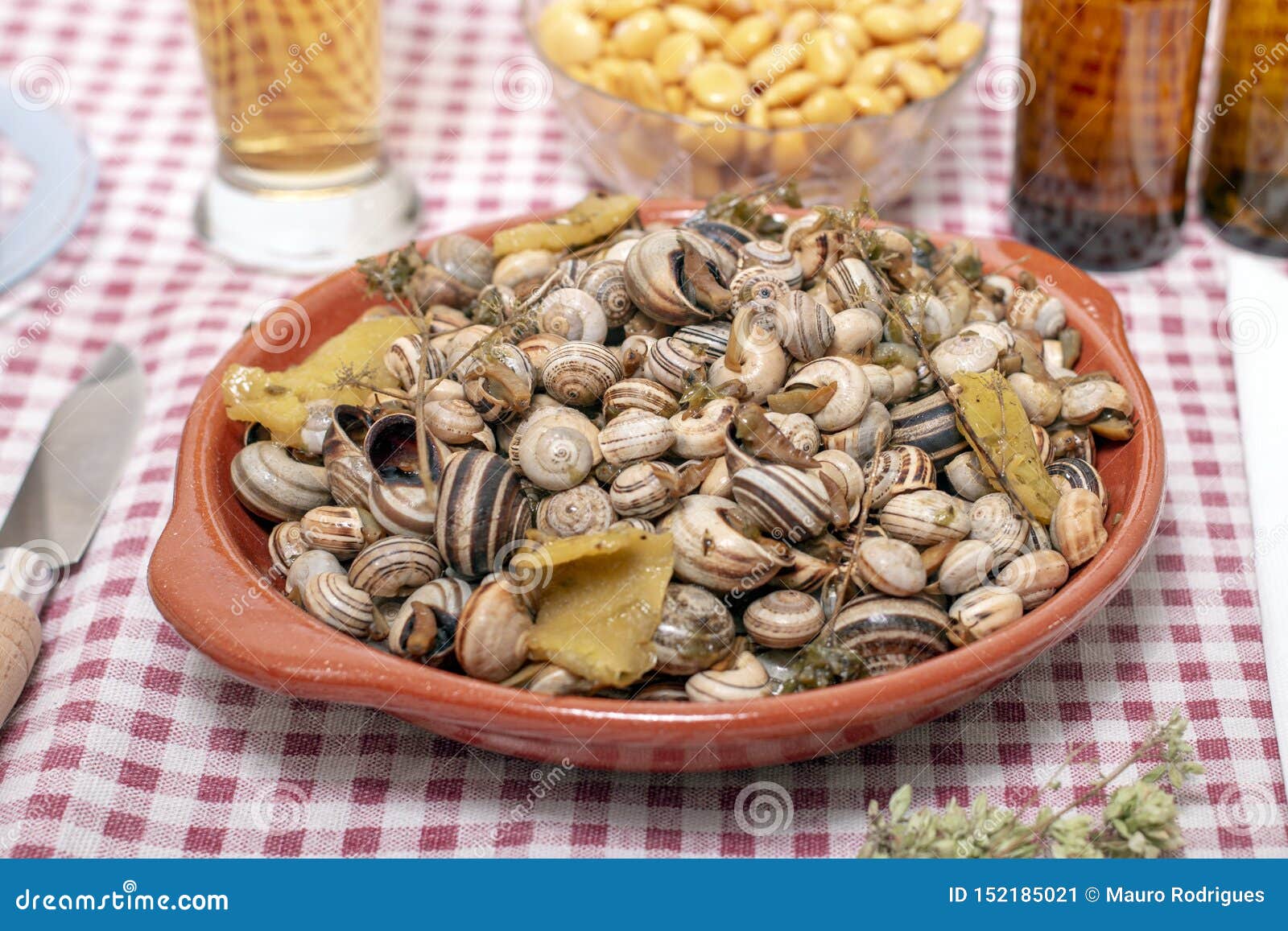 Traditional Dish of Cooked Snails Stock Image - Image of health, boiled ...