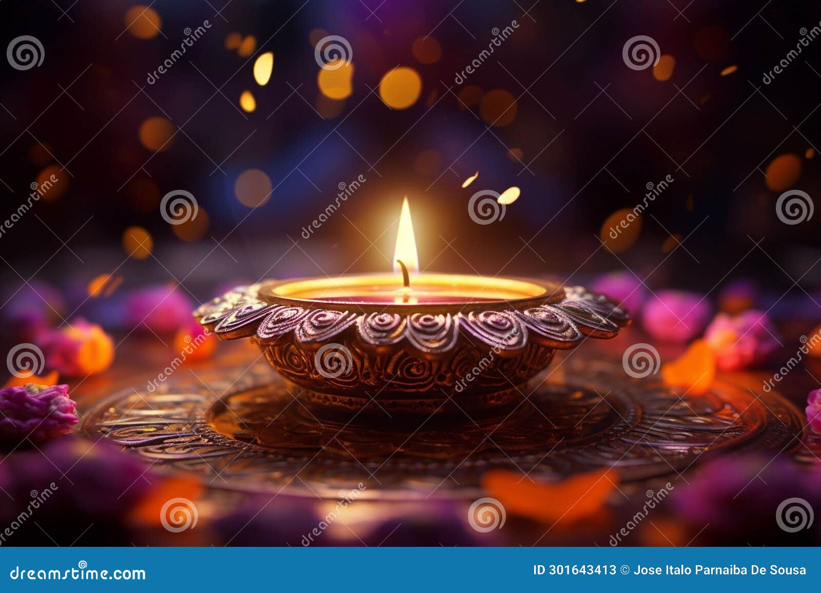 Traditional Diwali Banner with Rangoli Patterns Stock Illustration ...