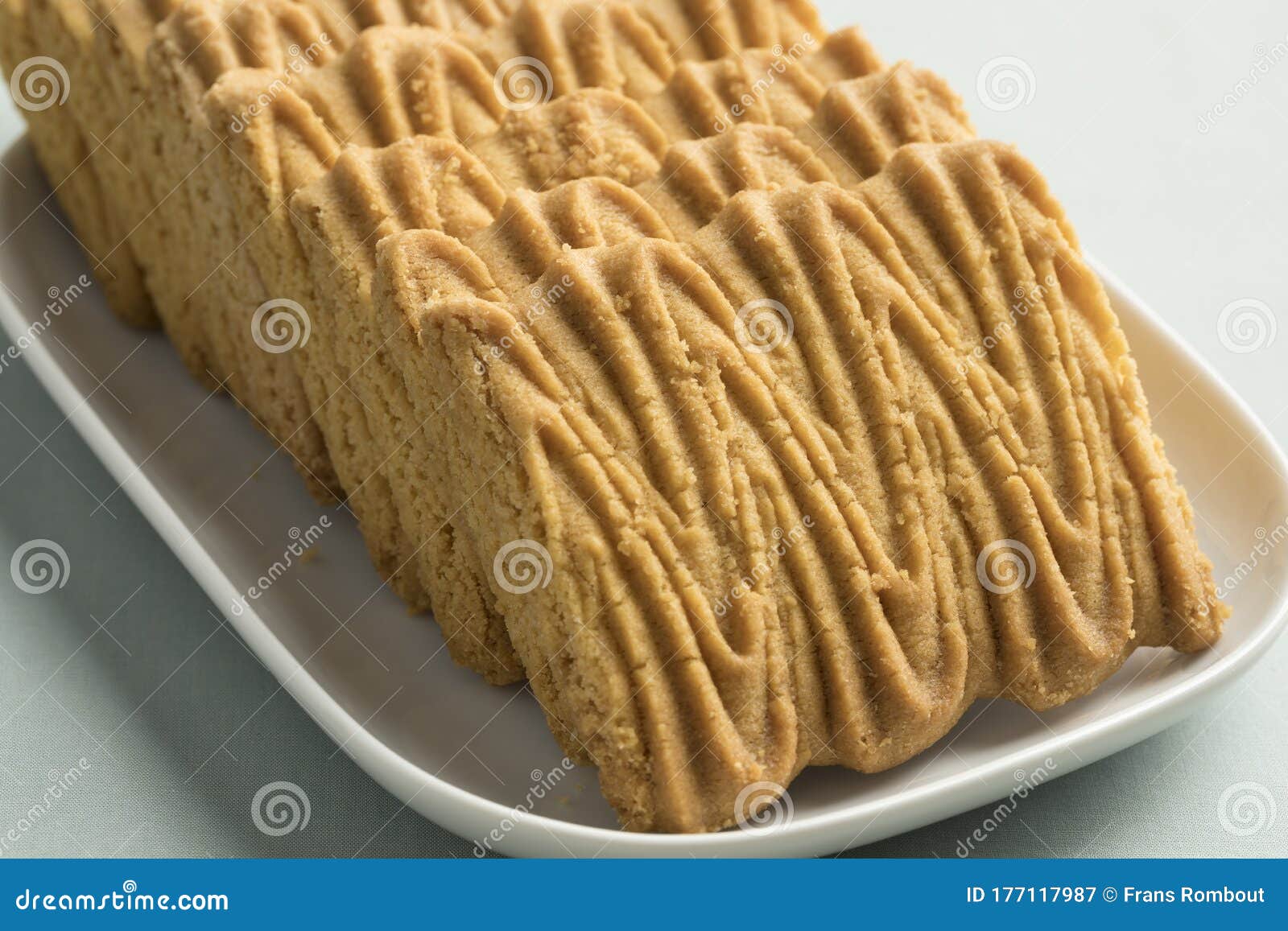 Traditional Dutch Butter Cookies Called Sprits Stock Image - Image of ...