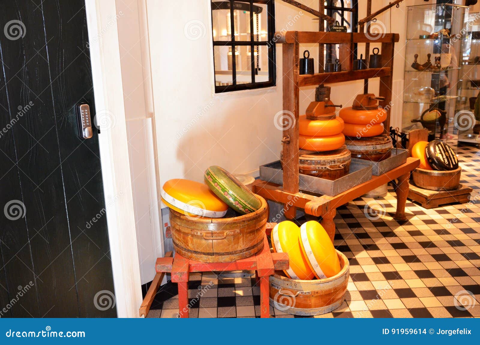 Traditional Dutch Cheese Factory Editorial Stock Image - Image of food ...