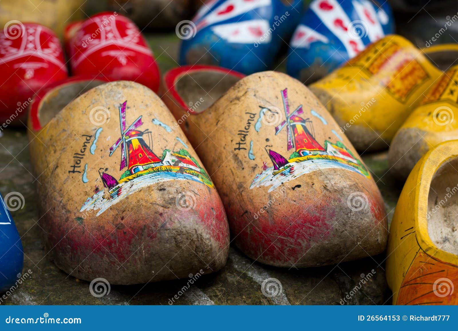 Traditional Dutch Clogs stock image. Image of clogs, dutch - 26564153