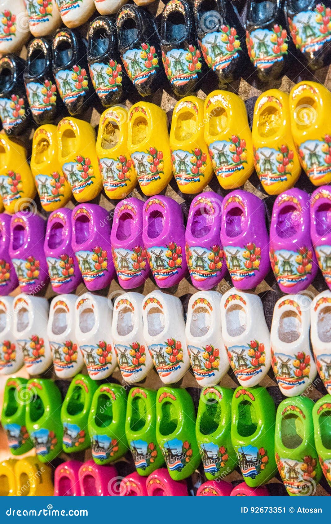 Traditional Dutch Clogs stock image. Image of craft, schans - 92673351