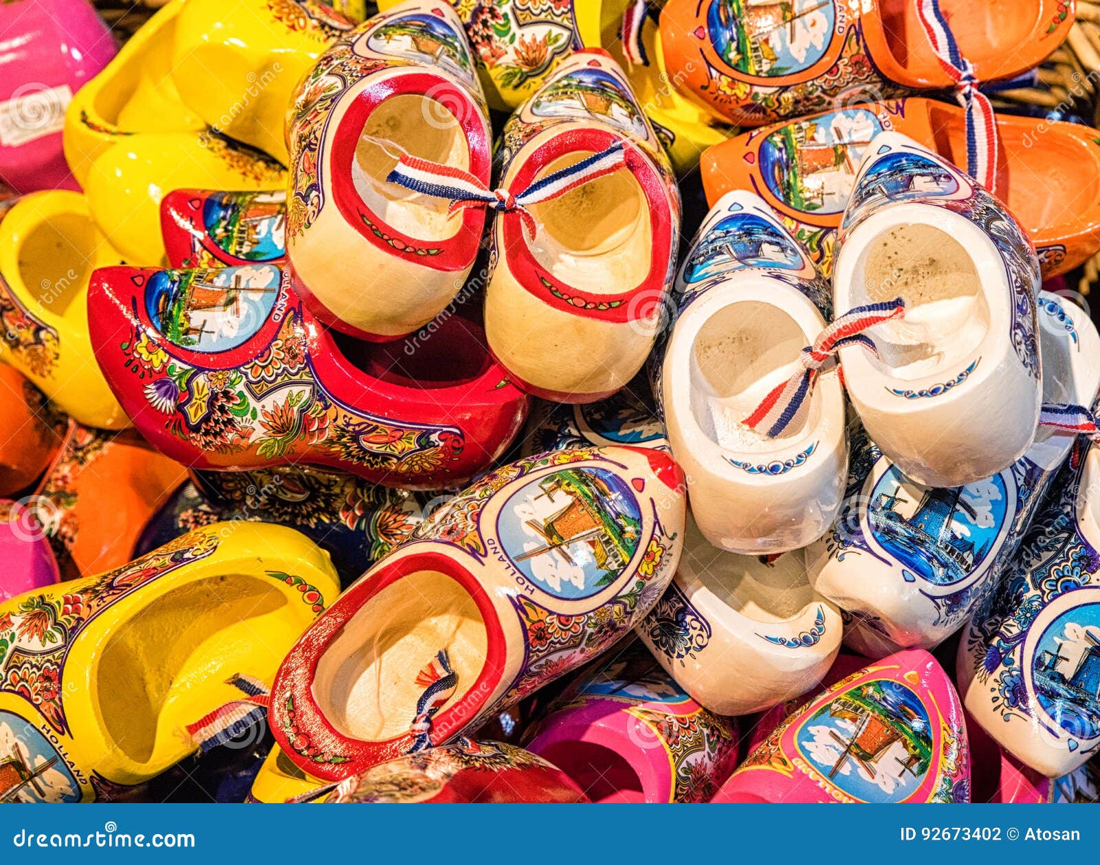 Traditional Dutch Clogs editorial photography. Image of capital - 92673402