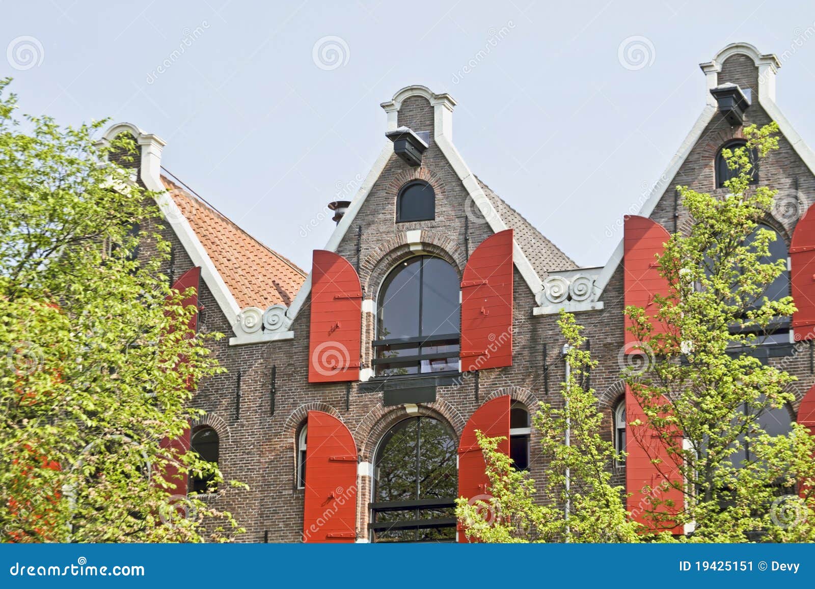 Traditional Dutch Facades in Amsterdam Netherlands Stock Image - Image ...