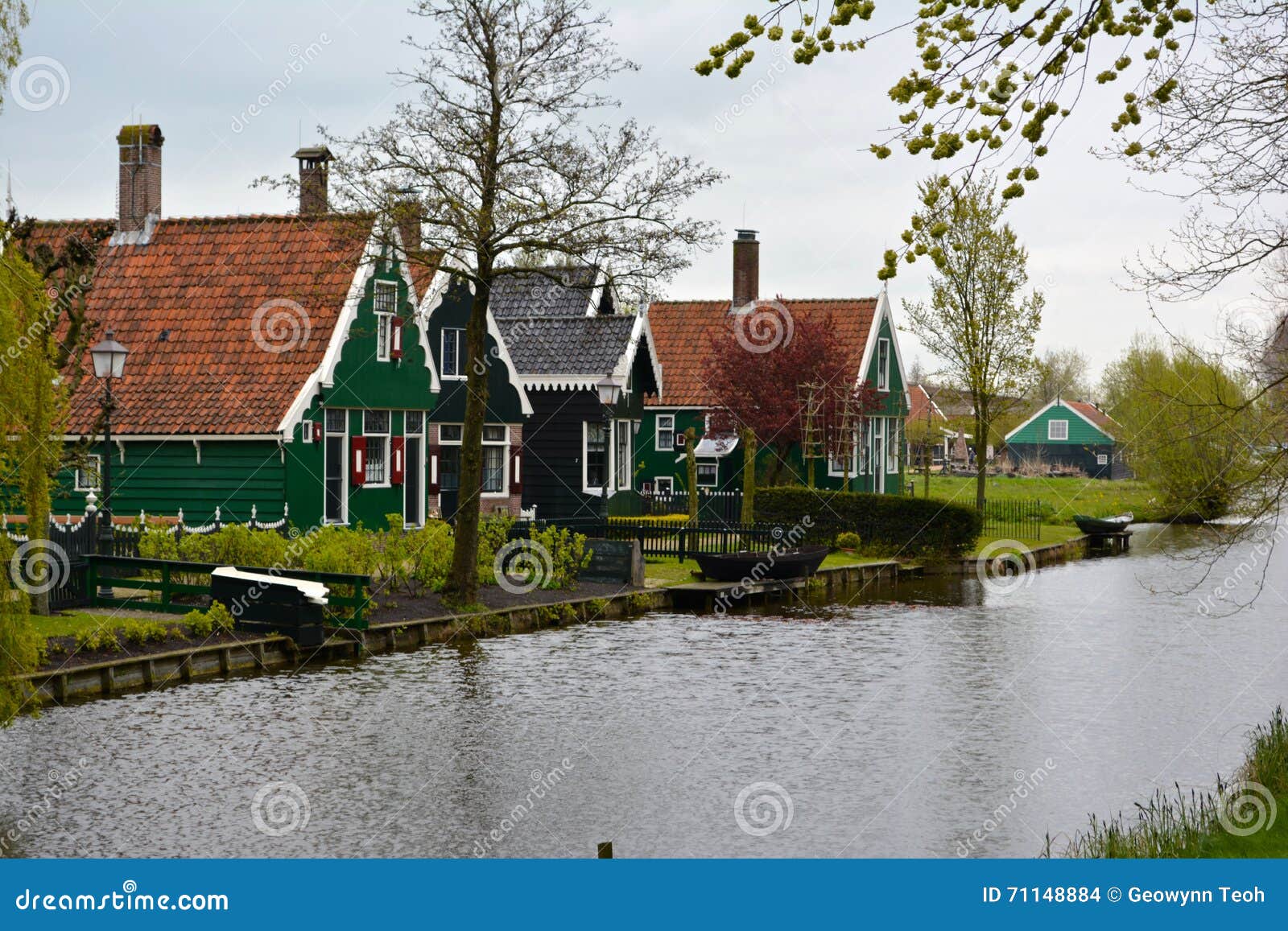 Traditional Dutch houses stock photo. Image of scenery - 71148884