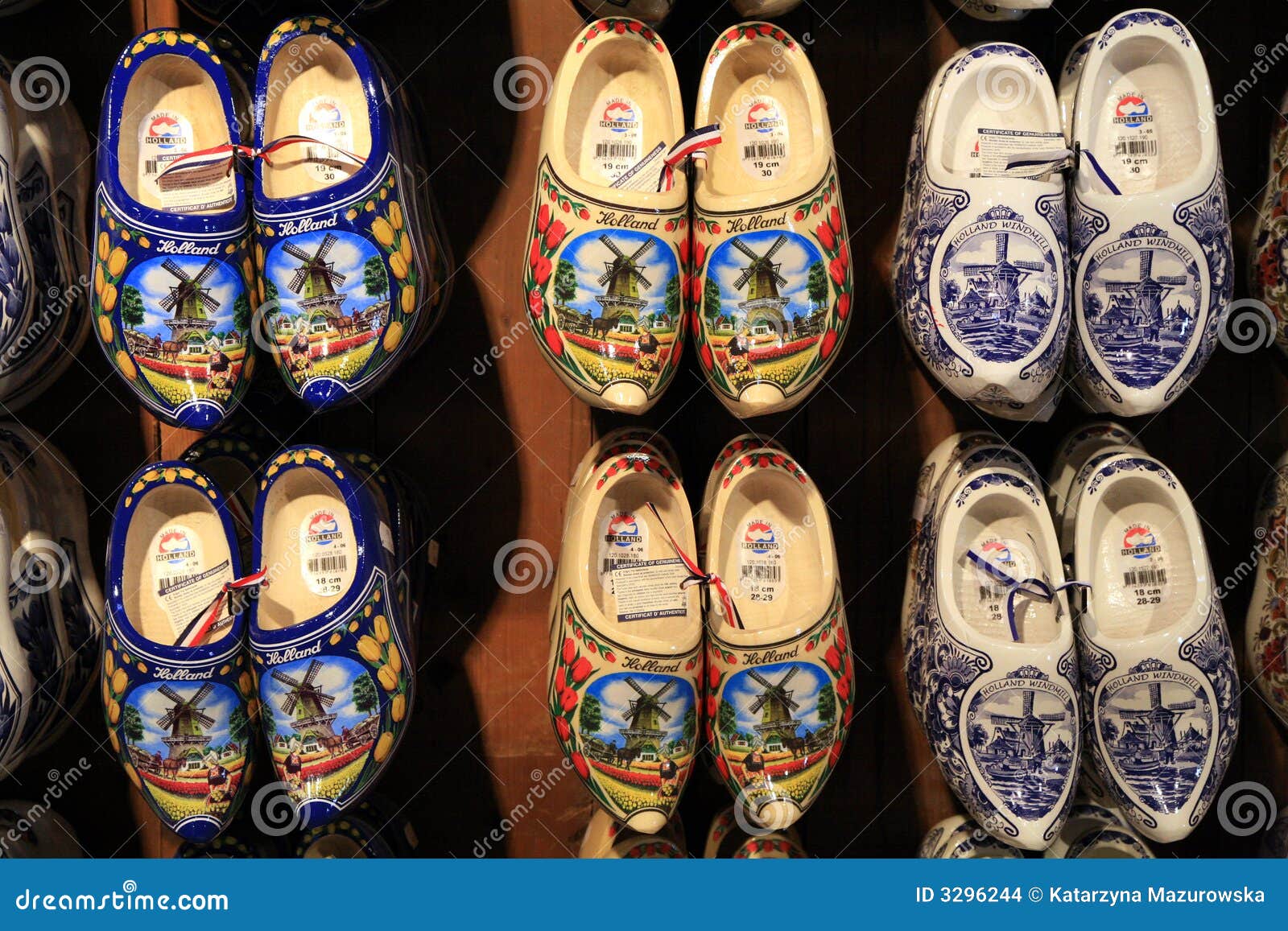 Traditional Dutch shoes stock photo. Image of area, destination - 3296244