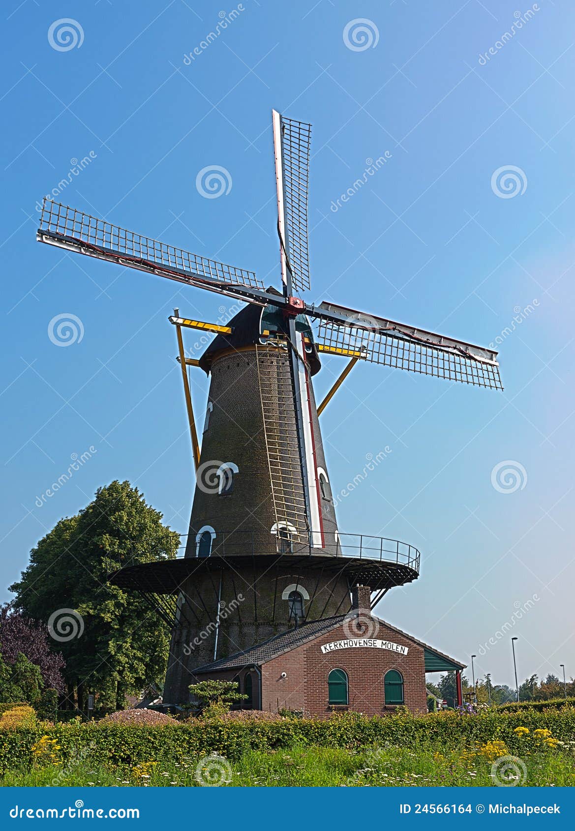 Traditional Dutch Windmill. Stock Photo - Image of nature, heritage ...