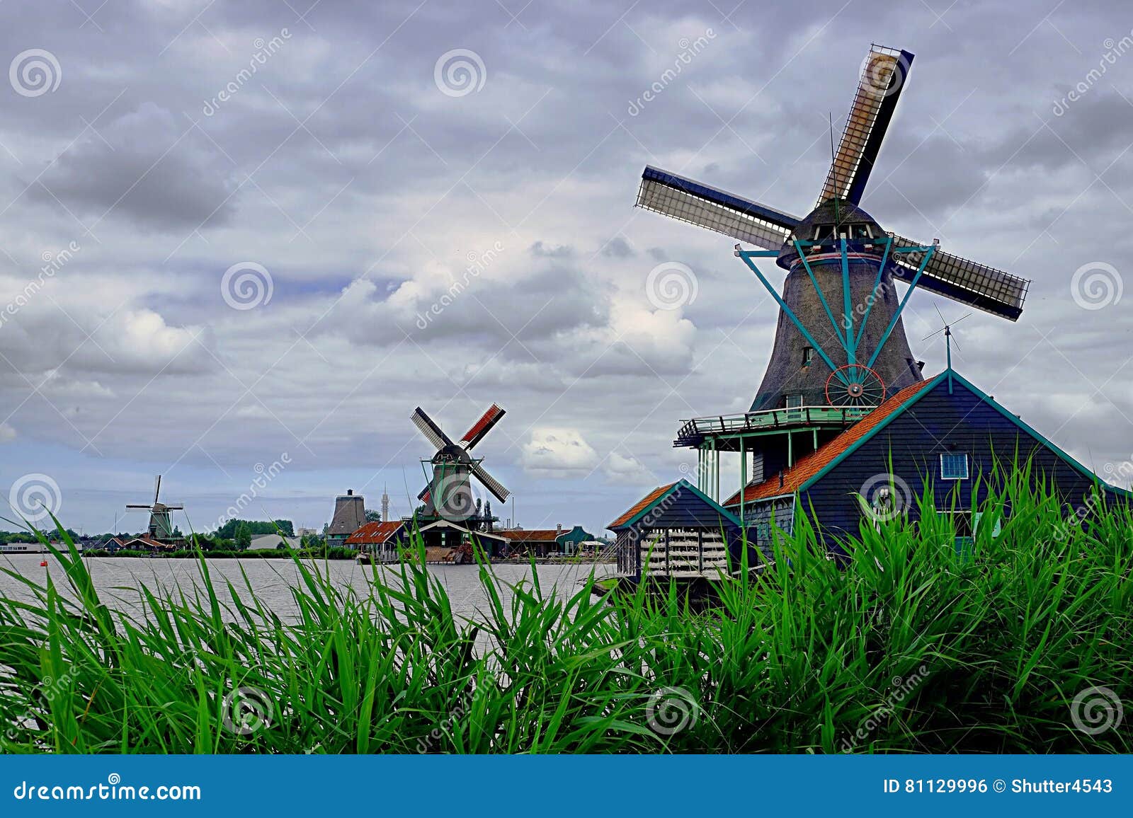 Traditional Dutch Windmill stock photo. Image of energy - 81129996
