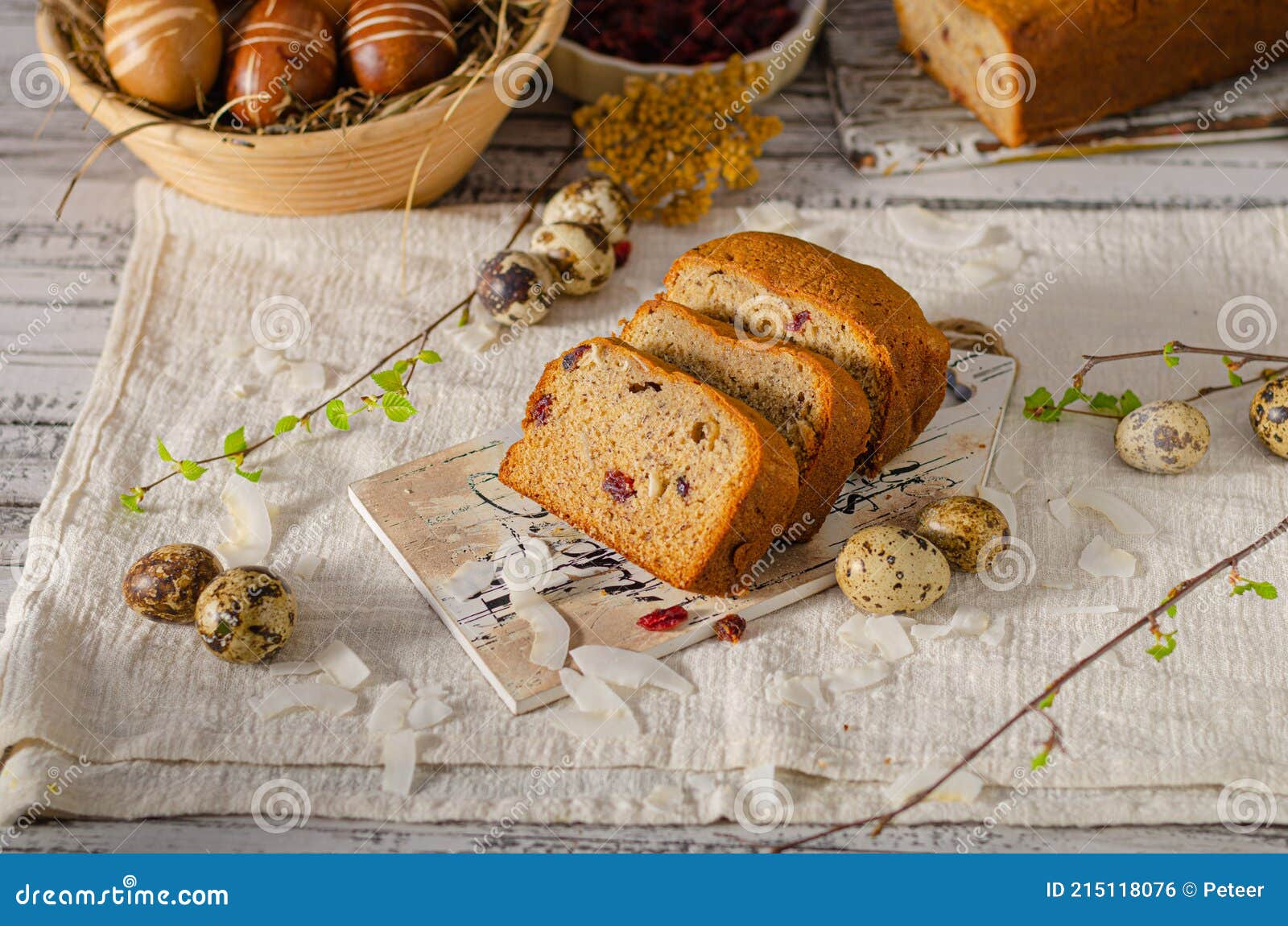 Traditional easter bread stock photo. Image of breakfast - 215118076