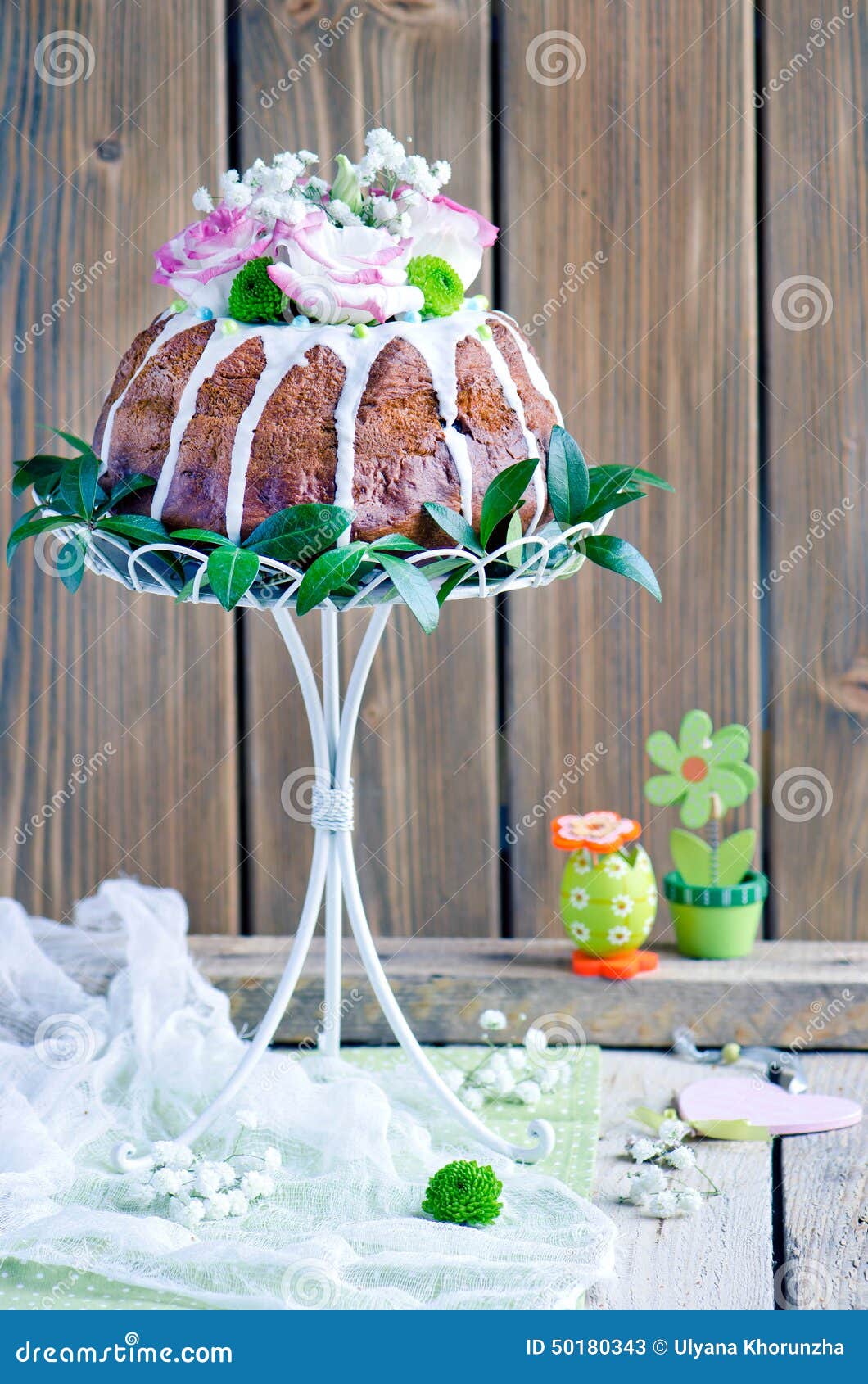 Traditional easter cake stock image. Image of gastronomy - 50180343