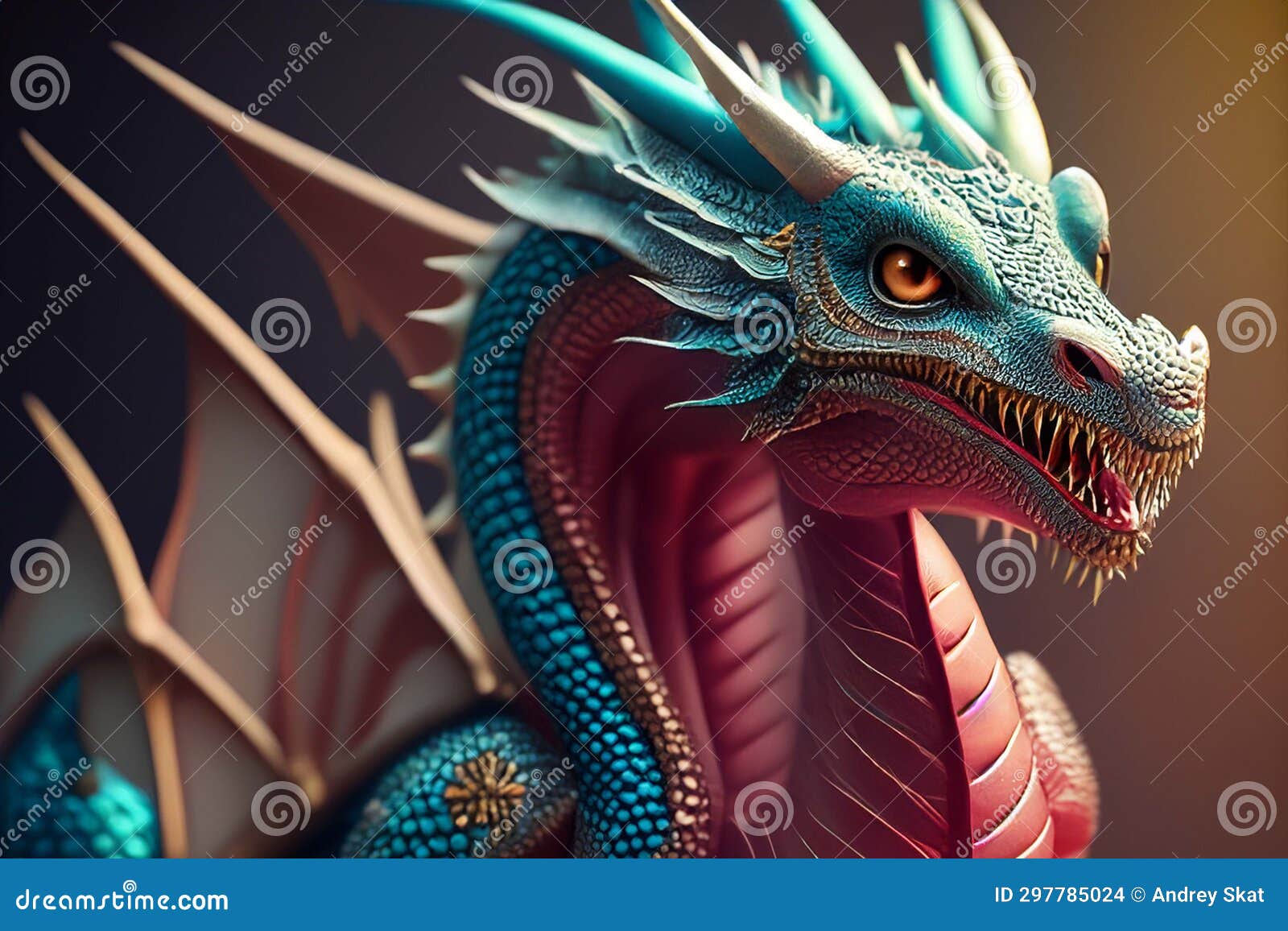 Traditional Eastern Dragon AI Generated Stock Illustration ...