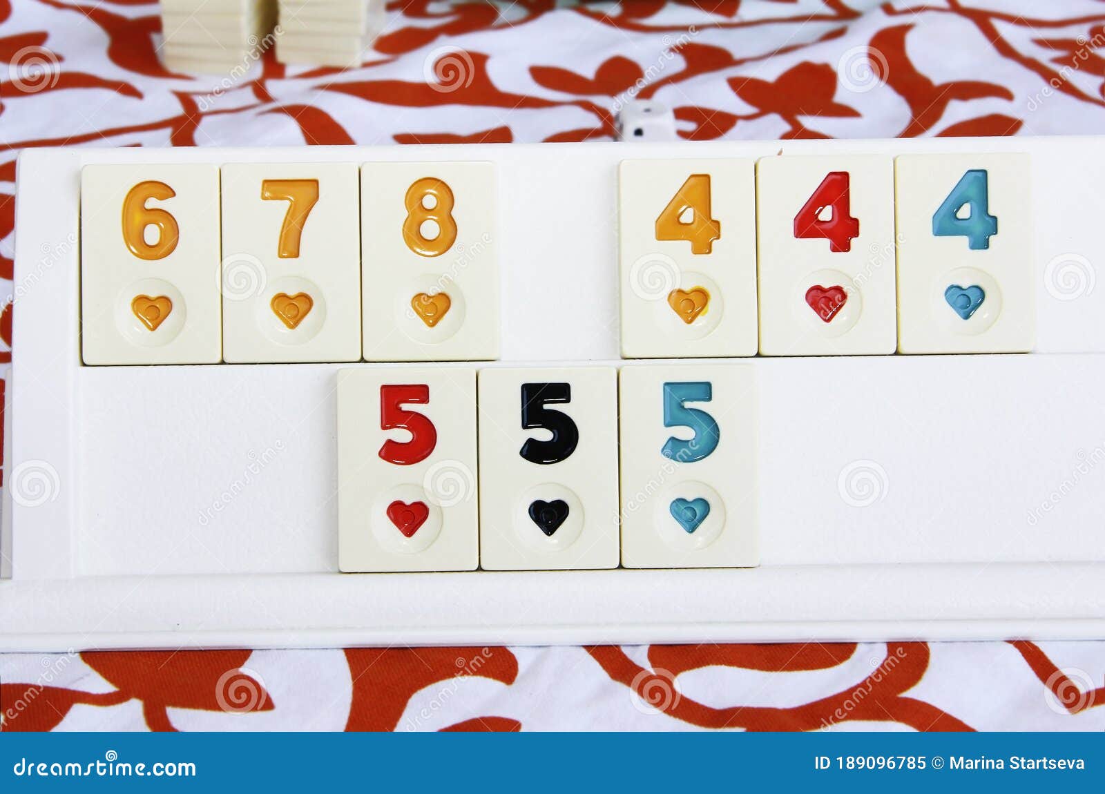 Traditional Eastern Turkish Game Okey with White Knuckles and ...