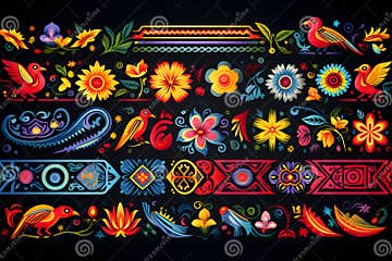 Traditional Ecuador Pattern Stock Illustration - Illustration of ...