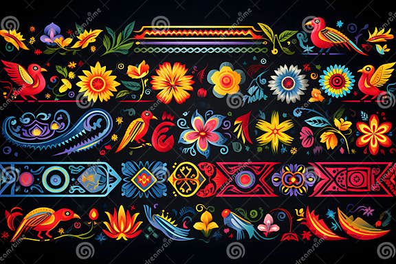 Traditional Ecuador Pattern Stock Illustration - Illustration of ...