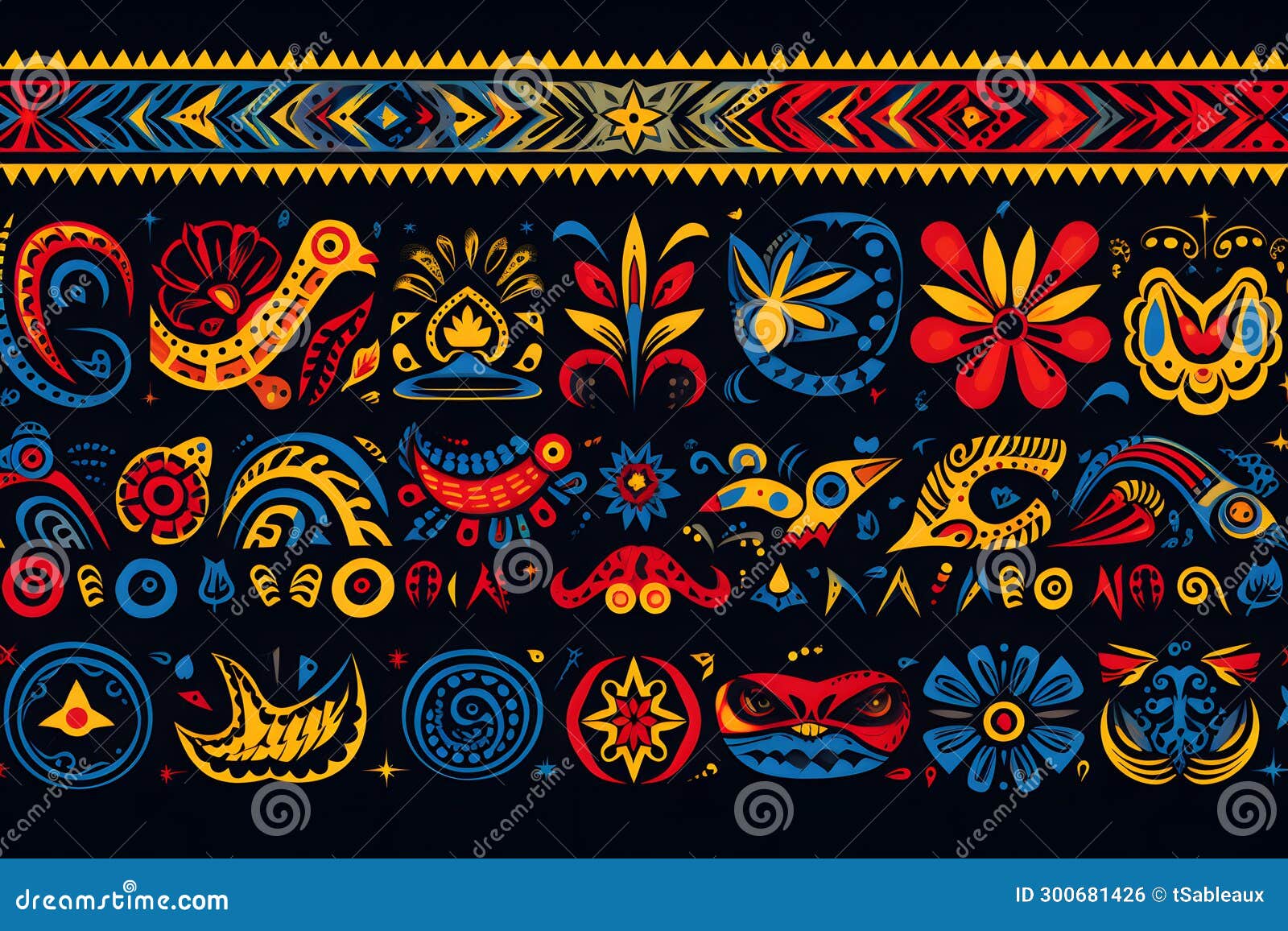 Traditional Ecuador Pattern Stock Photo - Image of ecuador, cultural ...