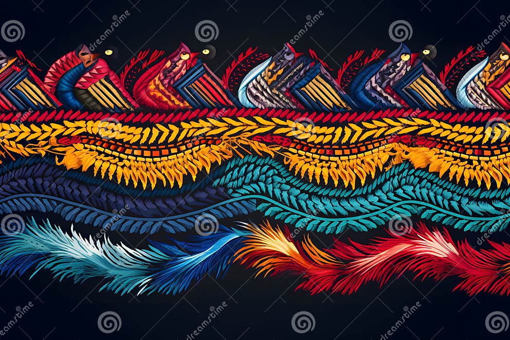 Traditional Ecuador Pattern Stock Illustration - Illustration of ...