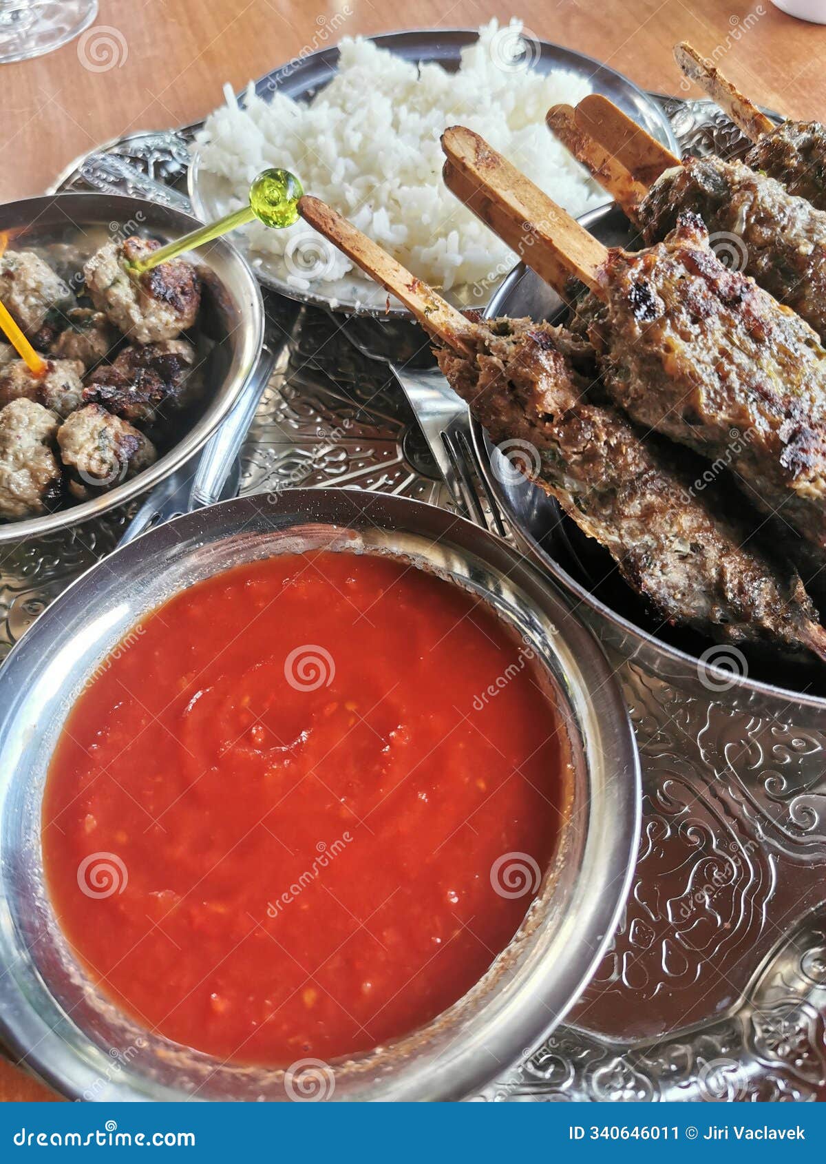 Traditional Egyptian Koshari In A Bowl, A Hearty Mix Of Rice, Macaroni ...