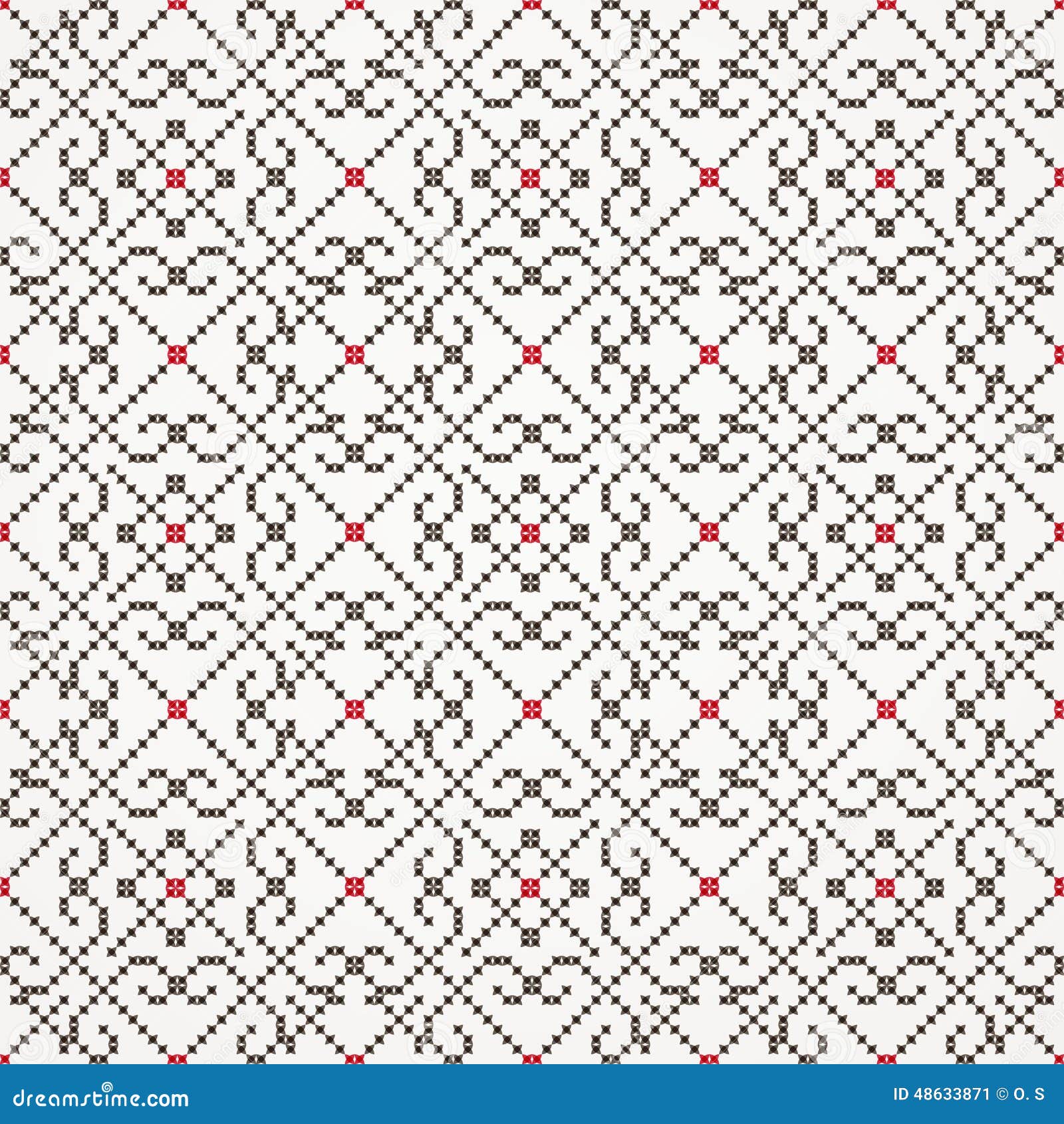 Traditional Embroidered Seamless Pattern. Vector Stock Vector ...