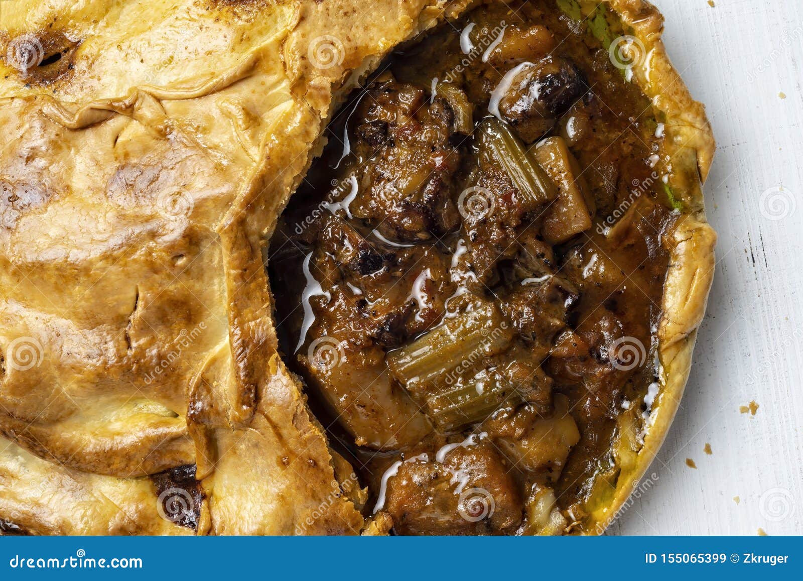 Traditional English Beef Pie Stock Image - Image of baked, traditional ...