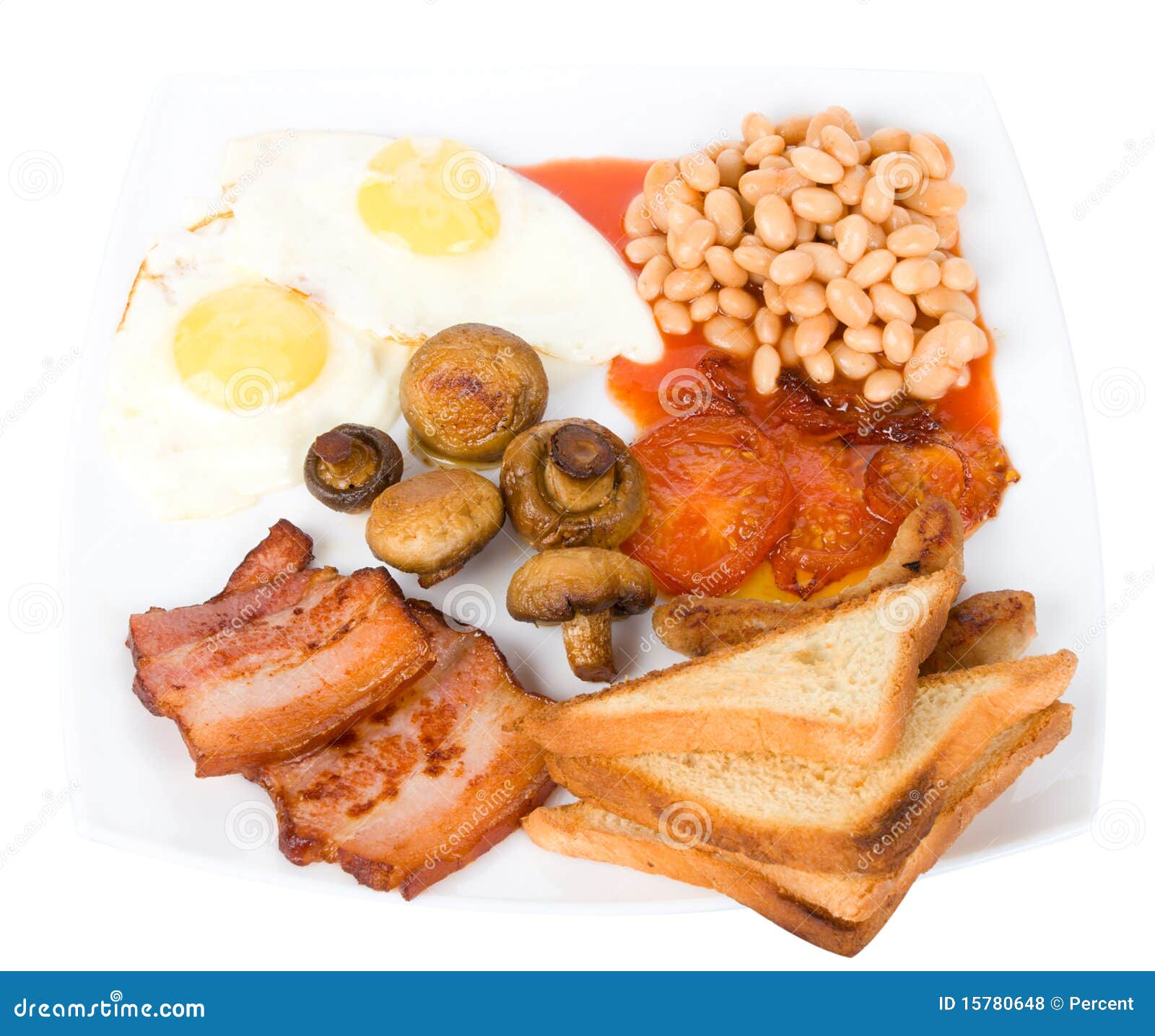 Traditional English Breakfast Stock Photo - Image of unhealthy, dish ...