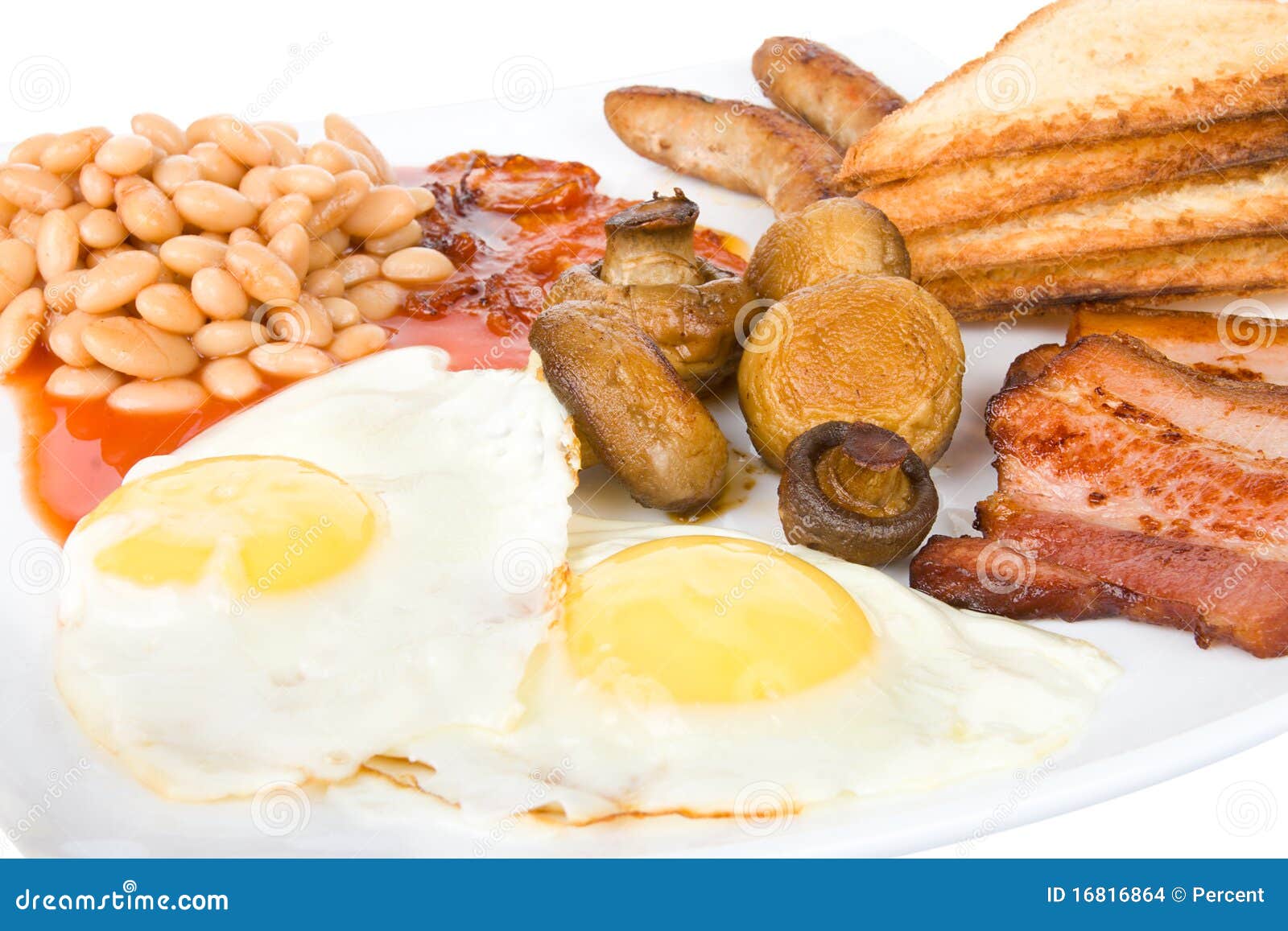 Traditional English Breakfast Stock Photo - Image of meal, tomato: 16816864