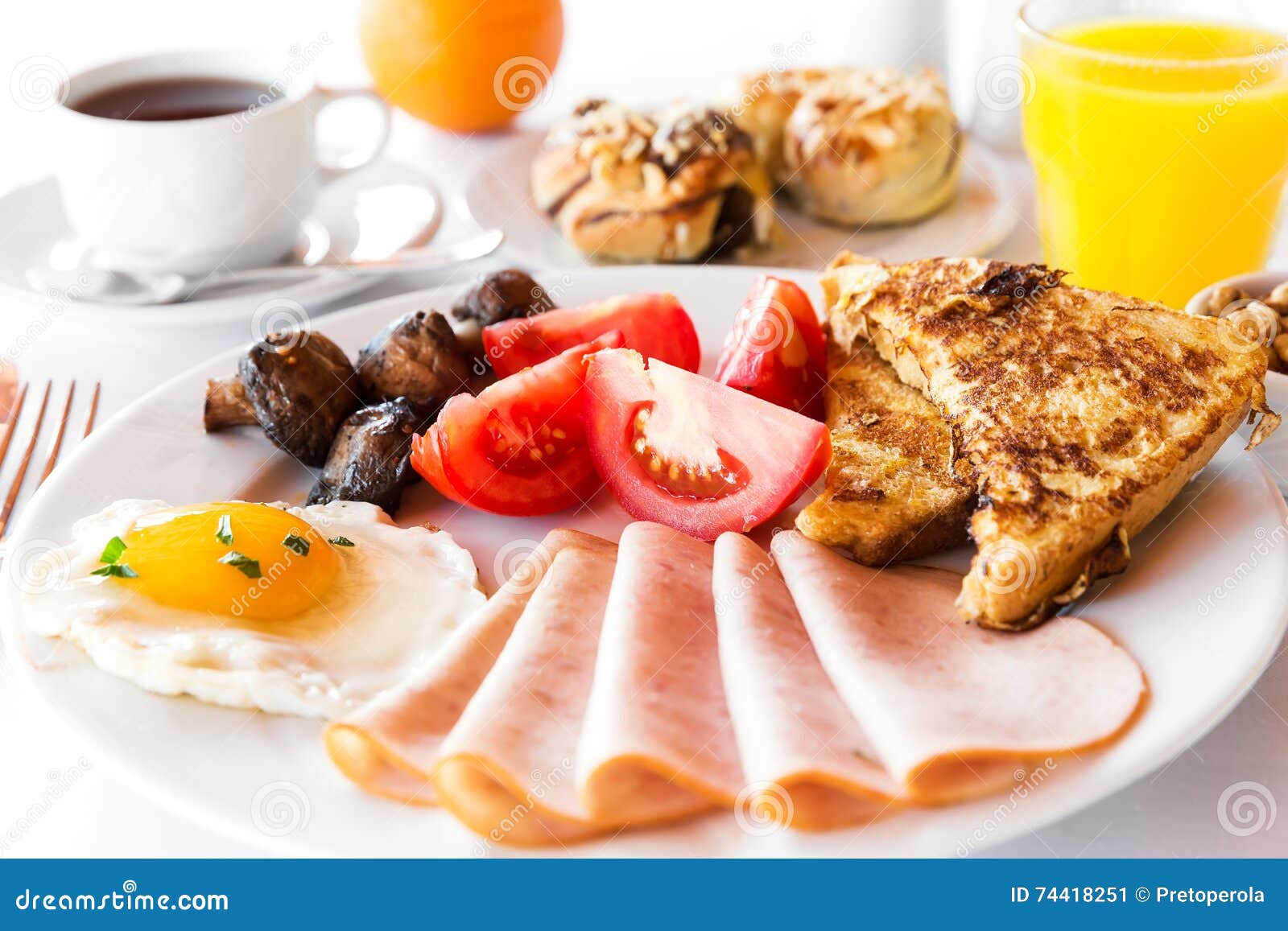 Traditional English Breakfast Stock Image - Image of dish, full: 74418251