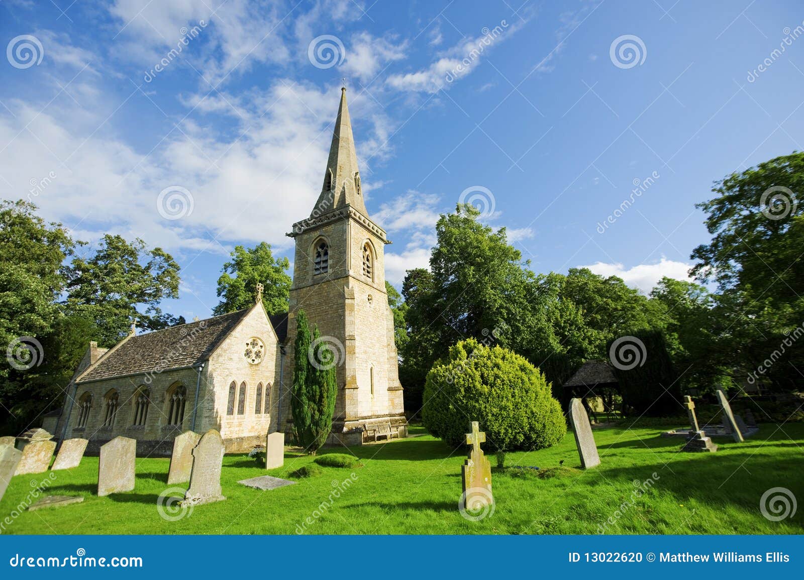 Traditional English Church stock photo. Image of graveyard - 13022620