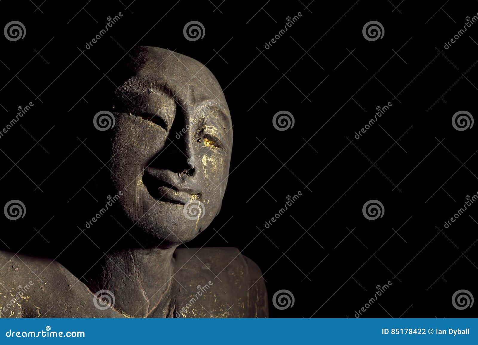Traditional Enlightened Buddhist Monk Statue Stock Photo - Image of ...