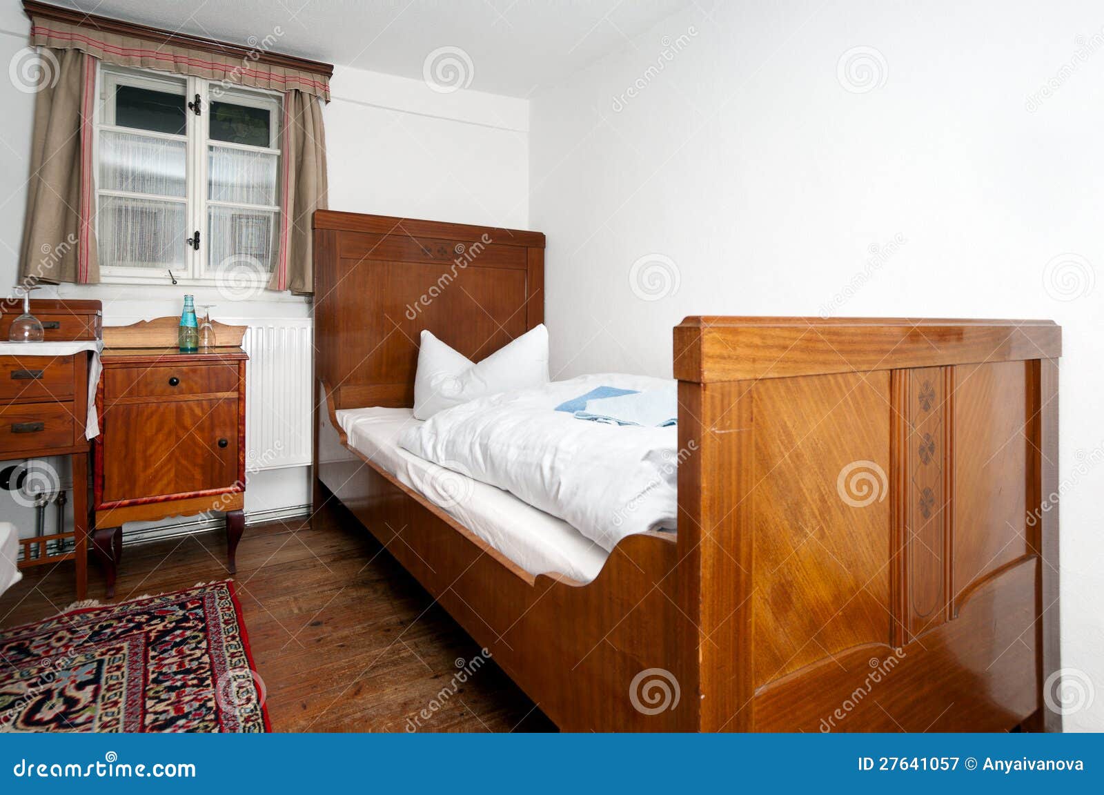 Traditional European Sleeping Room Stock Image - Image of furniture ...