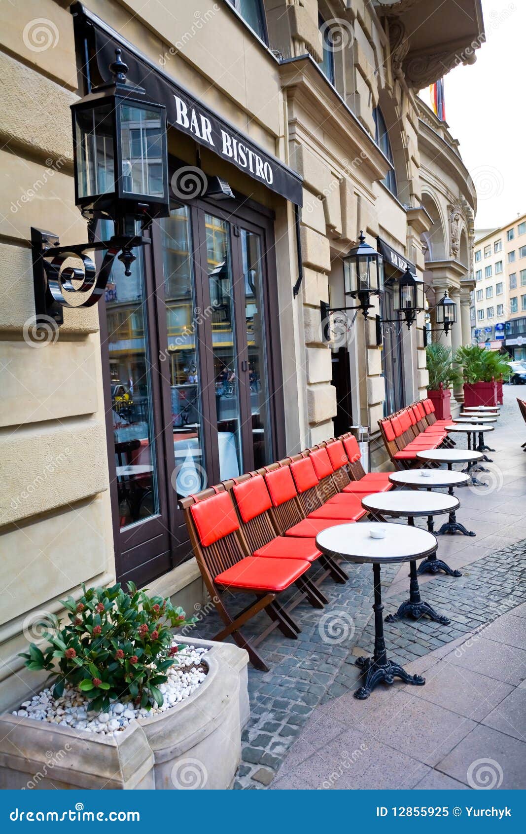 Traditional European Street Architecture Stock Image - Image of flowers ...