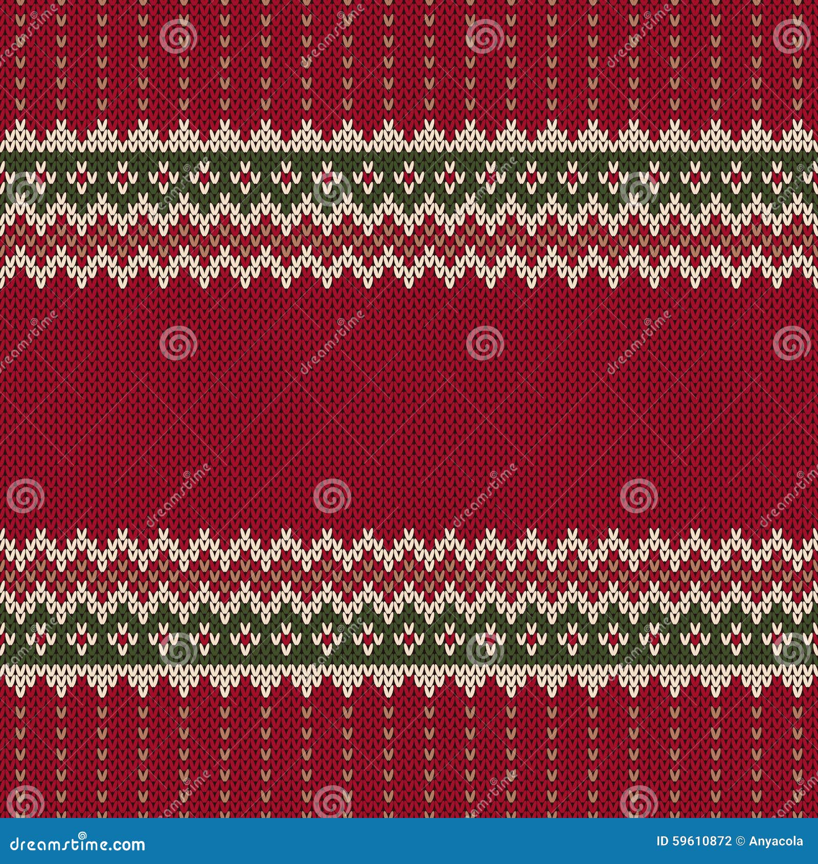 Traditional Fair Isle Style Seamless Knitted Pattern. Christmas Stock ...