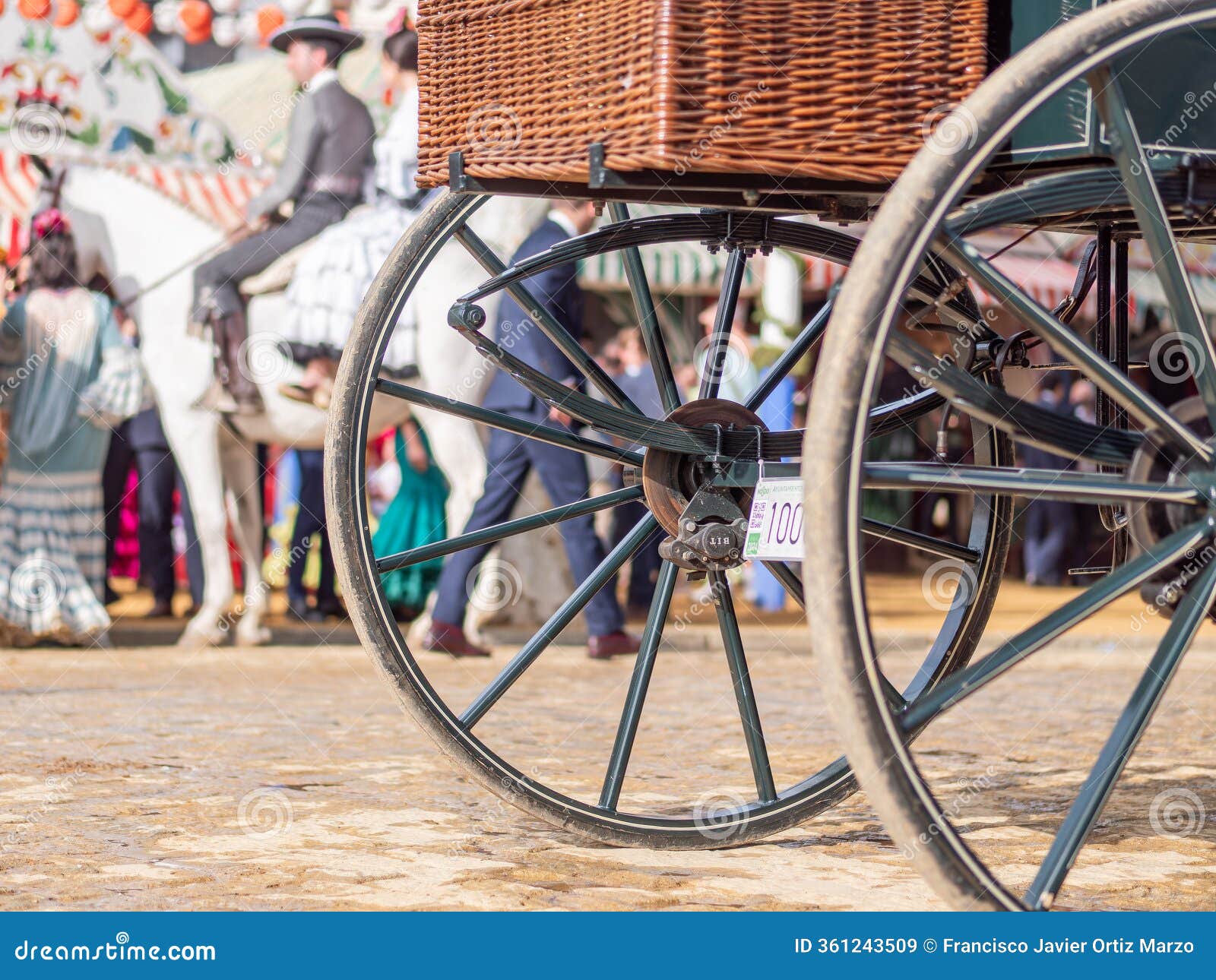 Traditional Fair Scene with Carriage Wheel Editorial Stock Image ...